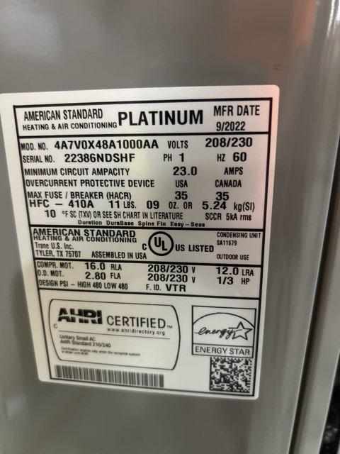 4 Ton Variable Speed Split-System Communicating Air Conditioner 208-23 ...