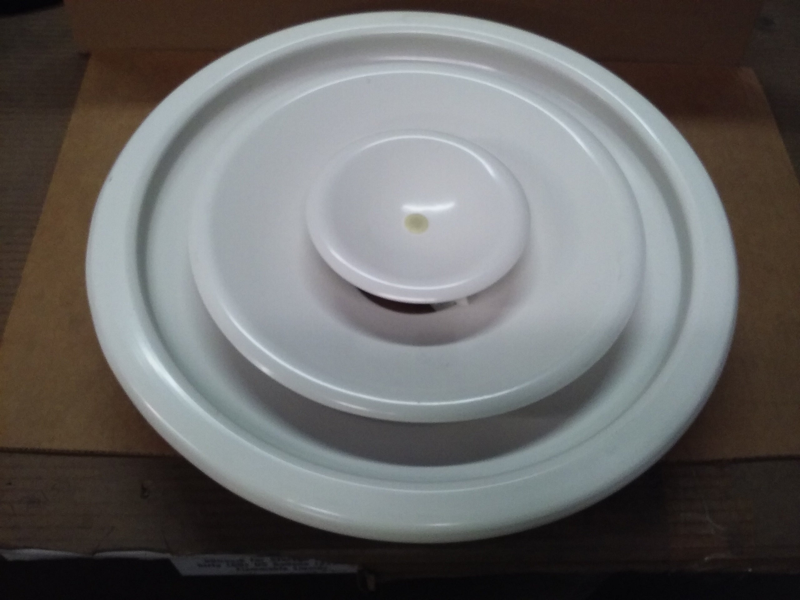 STEEL/WHITE ROUND CEILING DIFFUSER 14" X 8" – Surplus City Liquidators