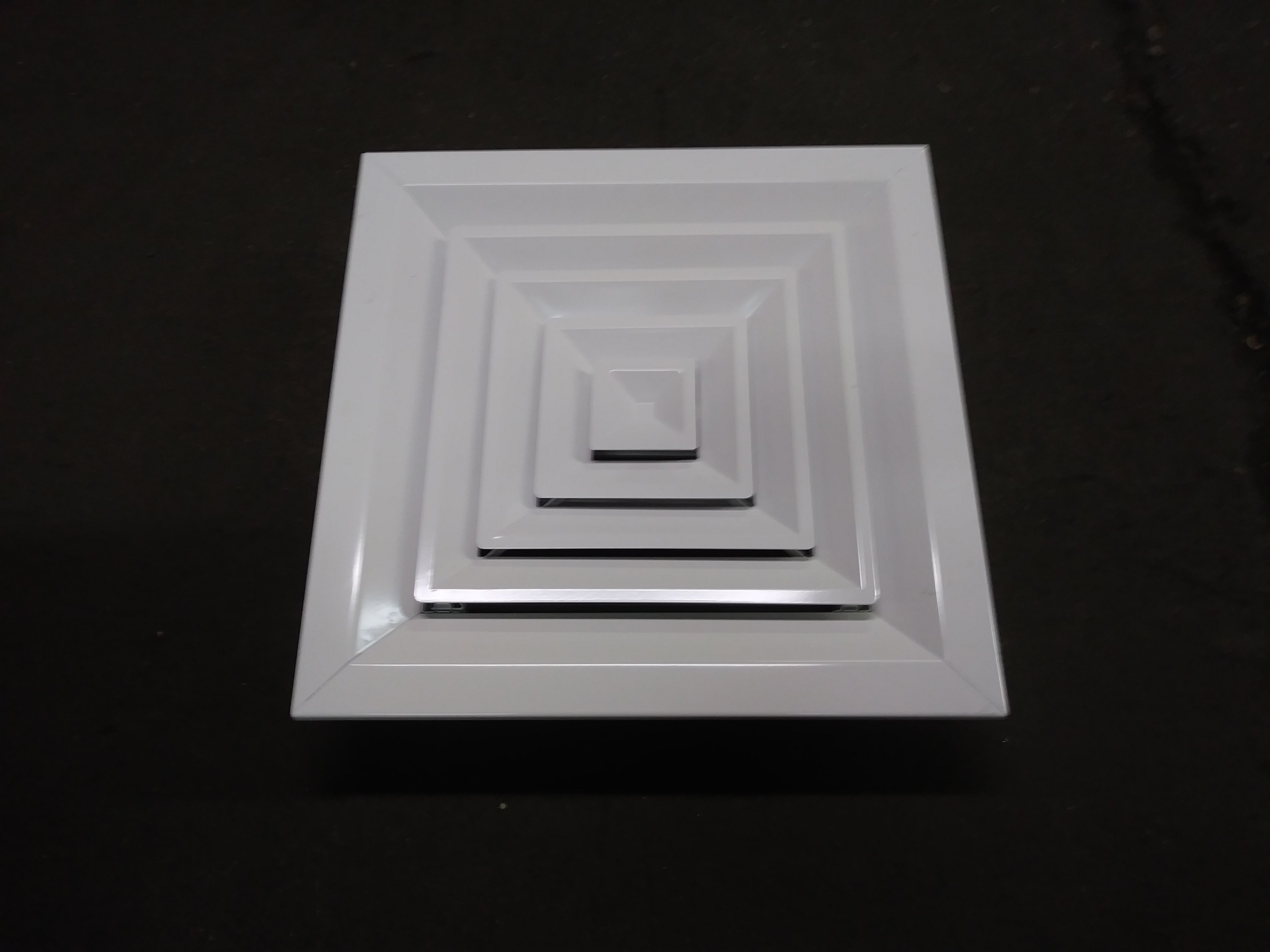 12" X 12" STEEL/WHITE LOUVERED CEILING DIFFUSER W/OBD – Surplus City