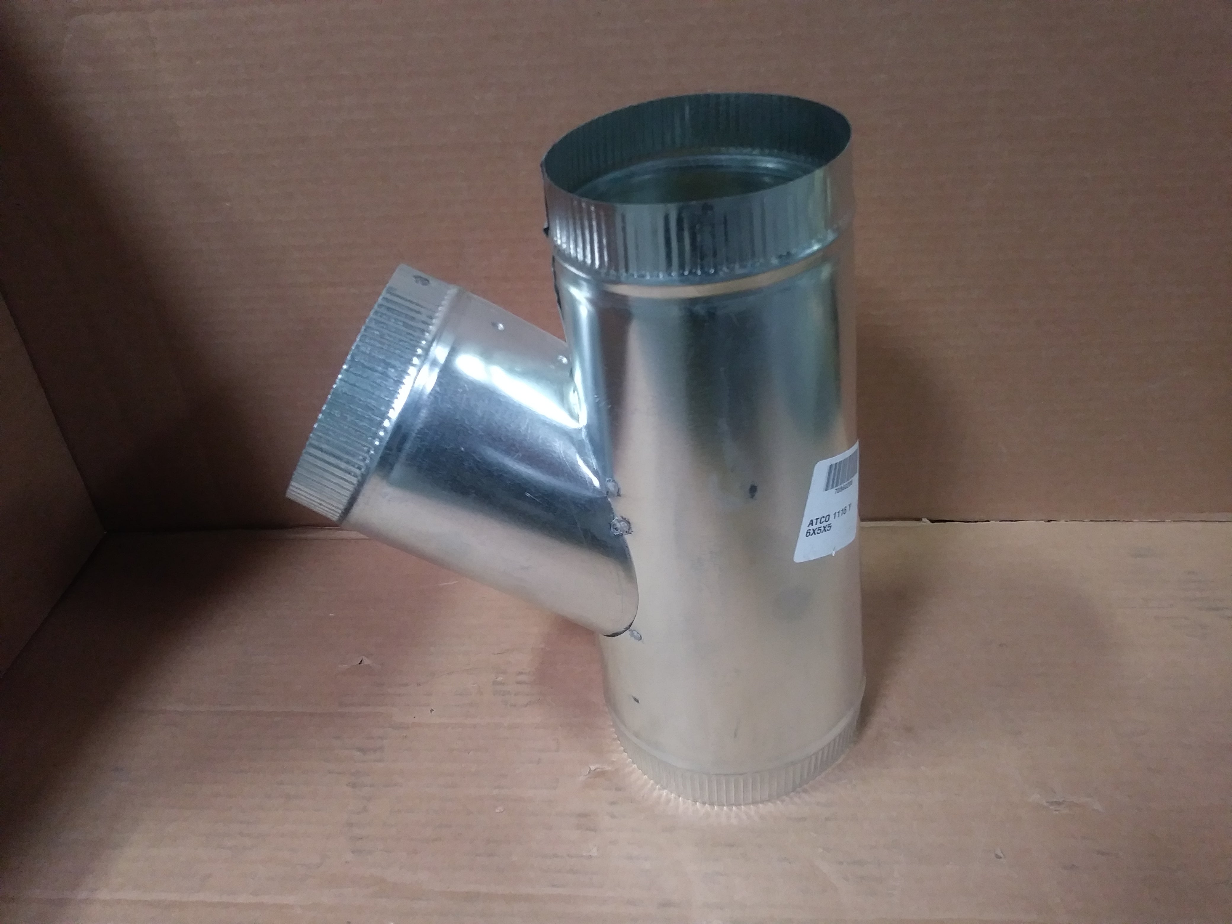 6" X 5" X 5" GALVANIZED STRAIGHT WELDED WYE – Surplus City