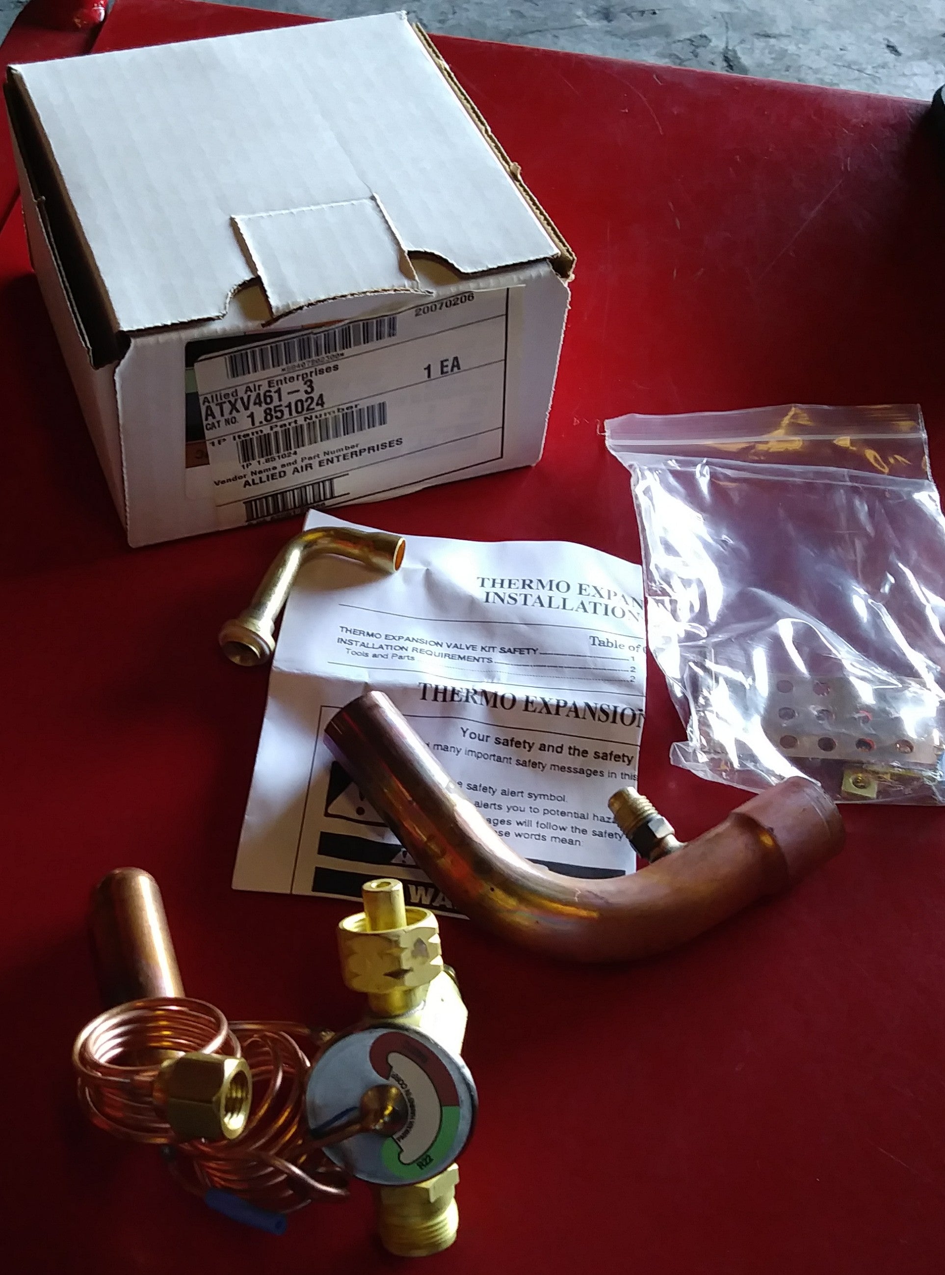 4 Ton Adj TXV Kit w/Internal Check Valve and 1/8"ODF Equalizer Port R2 ...