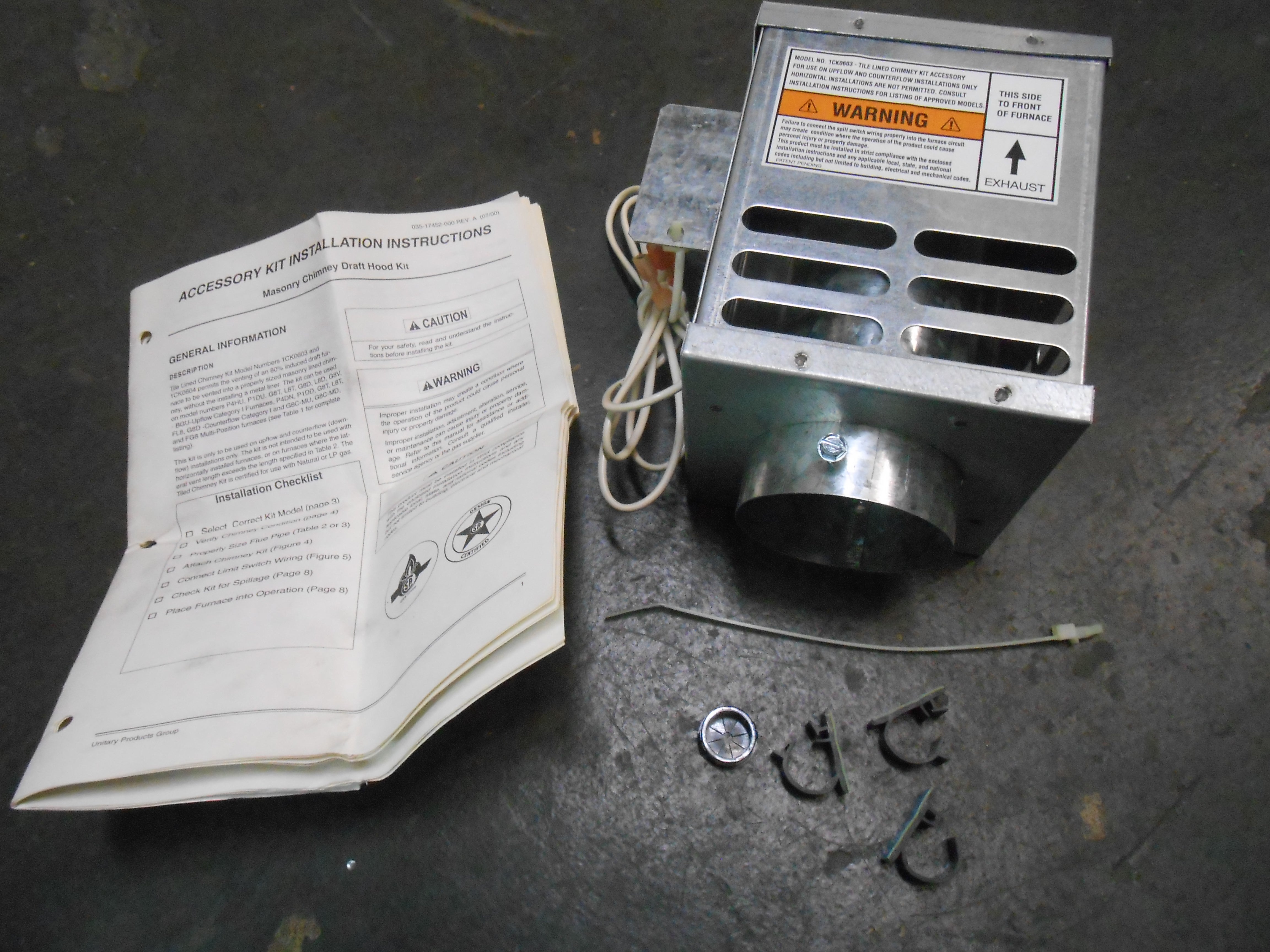 Masonry Chimney Induced Draft Hood Kit – Surplus City