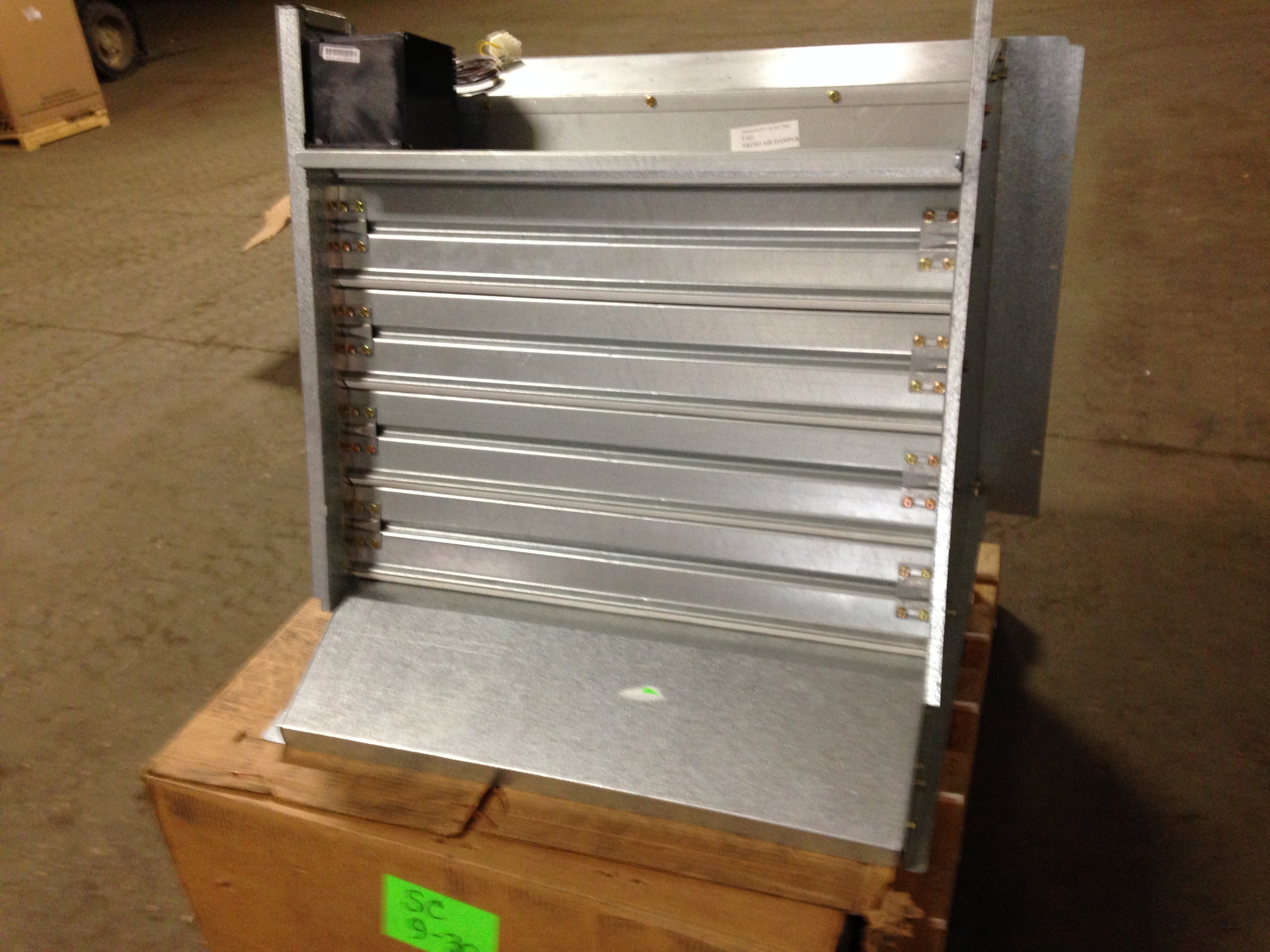 MOTORIZED HORIZONTAL FRESH AIR DAMPER, 24 VAC – Surplus City Liquidators