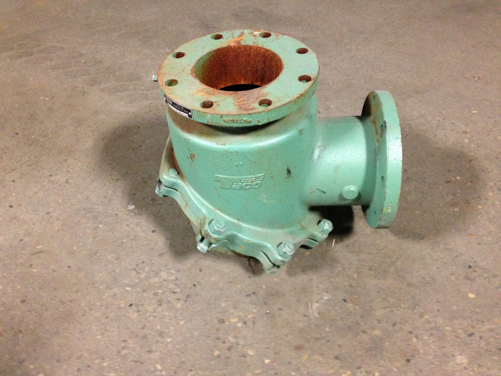 6 x 6" Ductile Iron Flanged Suction Diffuser Rear Strainer Pullout ...
