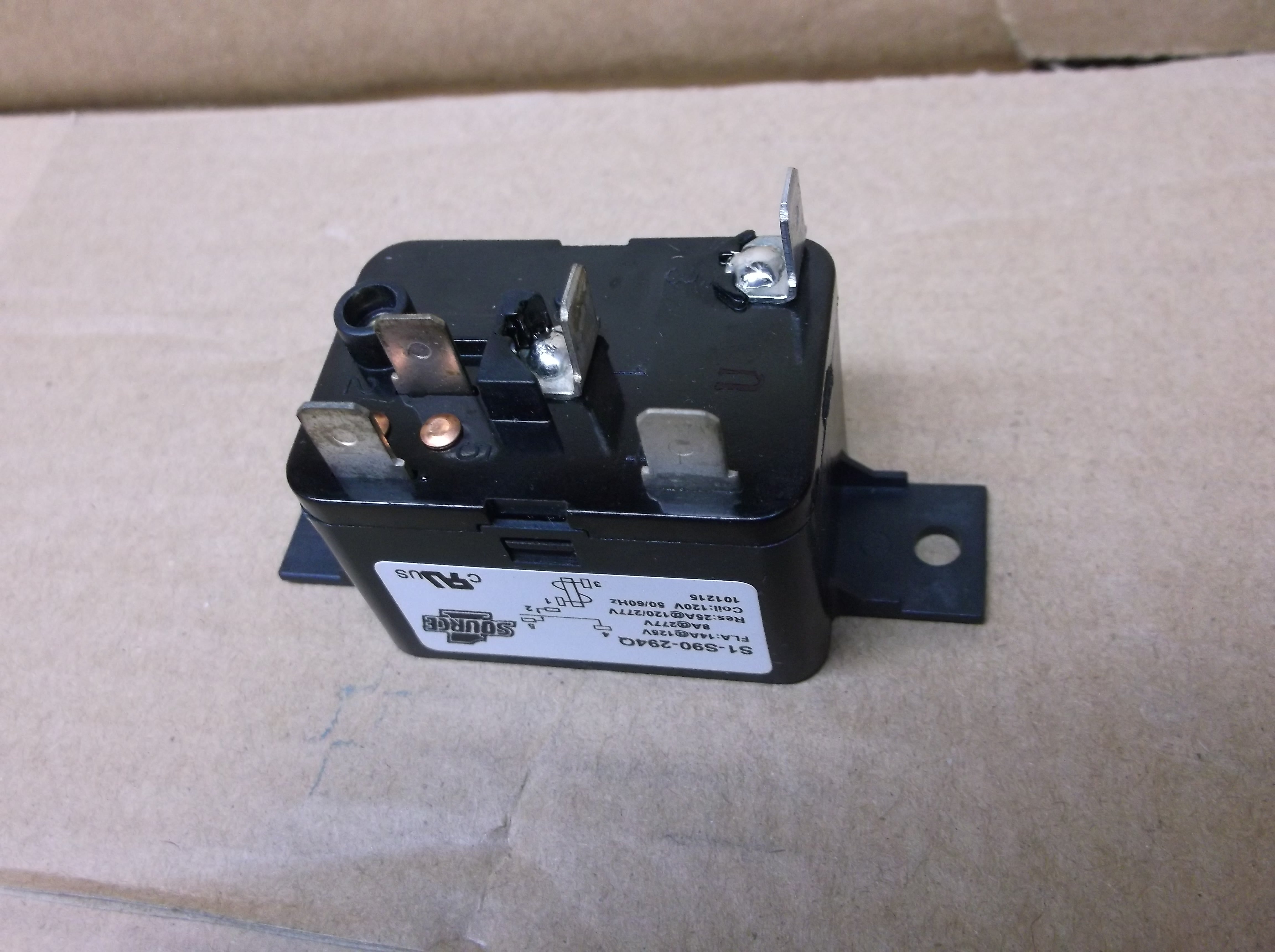 Fan Relay 8400 Series SPDT Coil:120Vac, 50/60Hz,Amps Res:25A – Surplus City