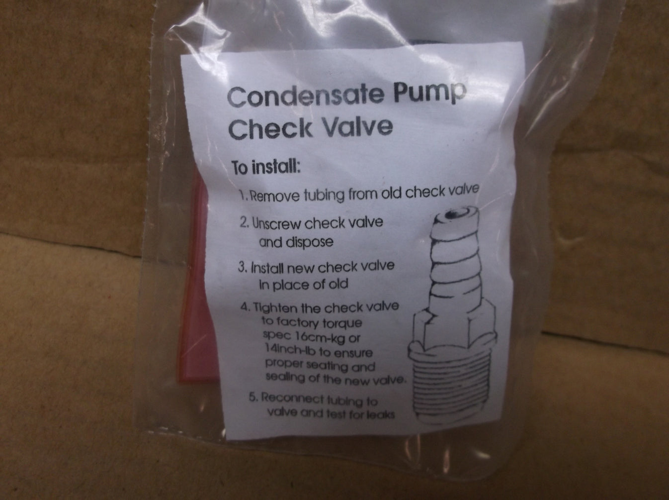 CONDENSATE PUMP CHECK VALVE – Surplus City