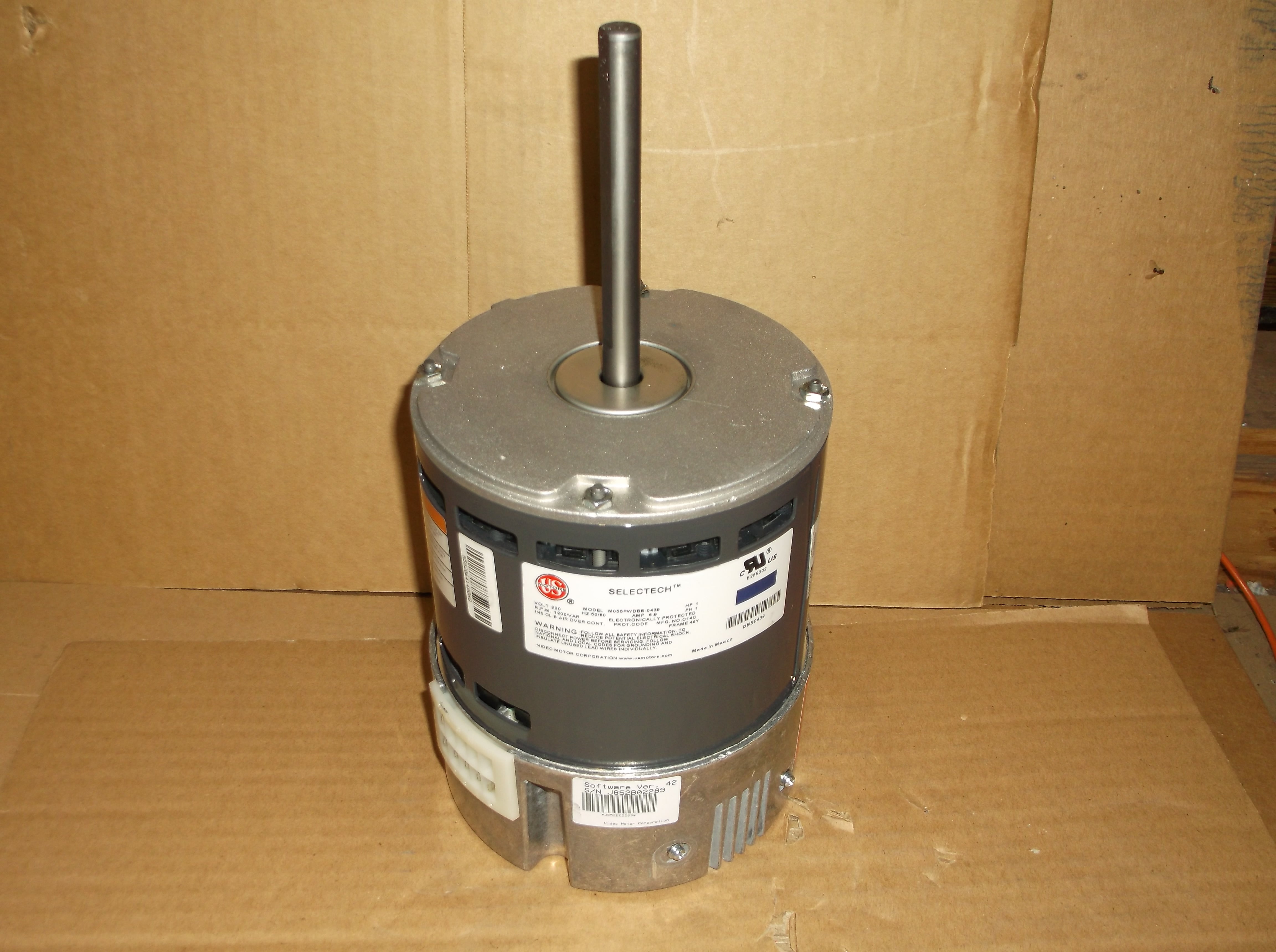 1HP Goodman ECM Furnace Blower Motor 230/50-60/1 RPM:1200/Varible Spee ...