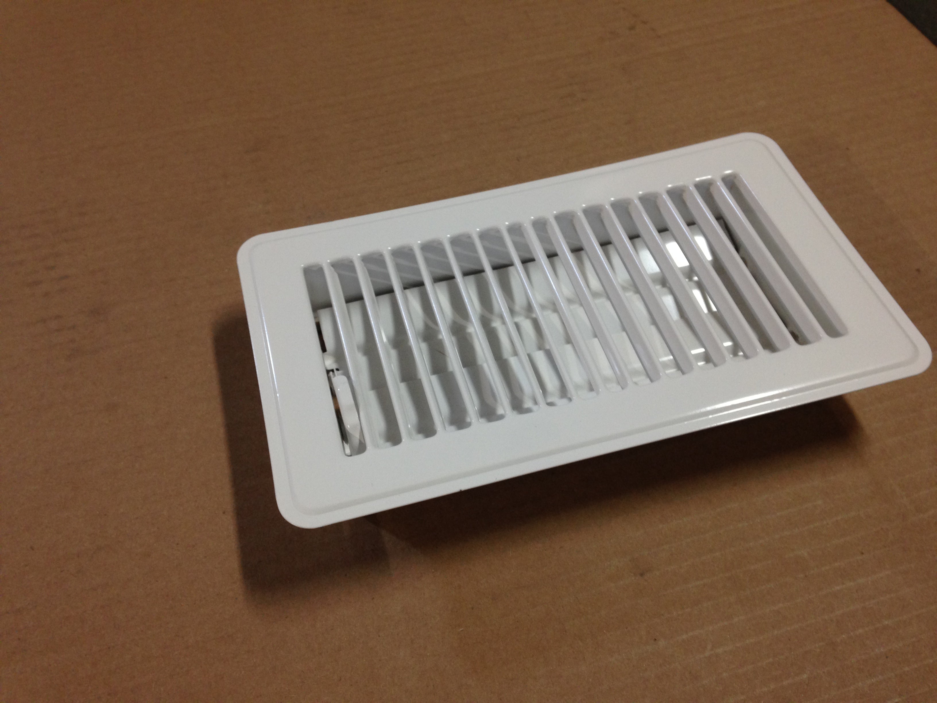 2-WAY FLOOR REGISTER, 4" X 8", STEEL, WHITE – Surplus City Liquidators