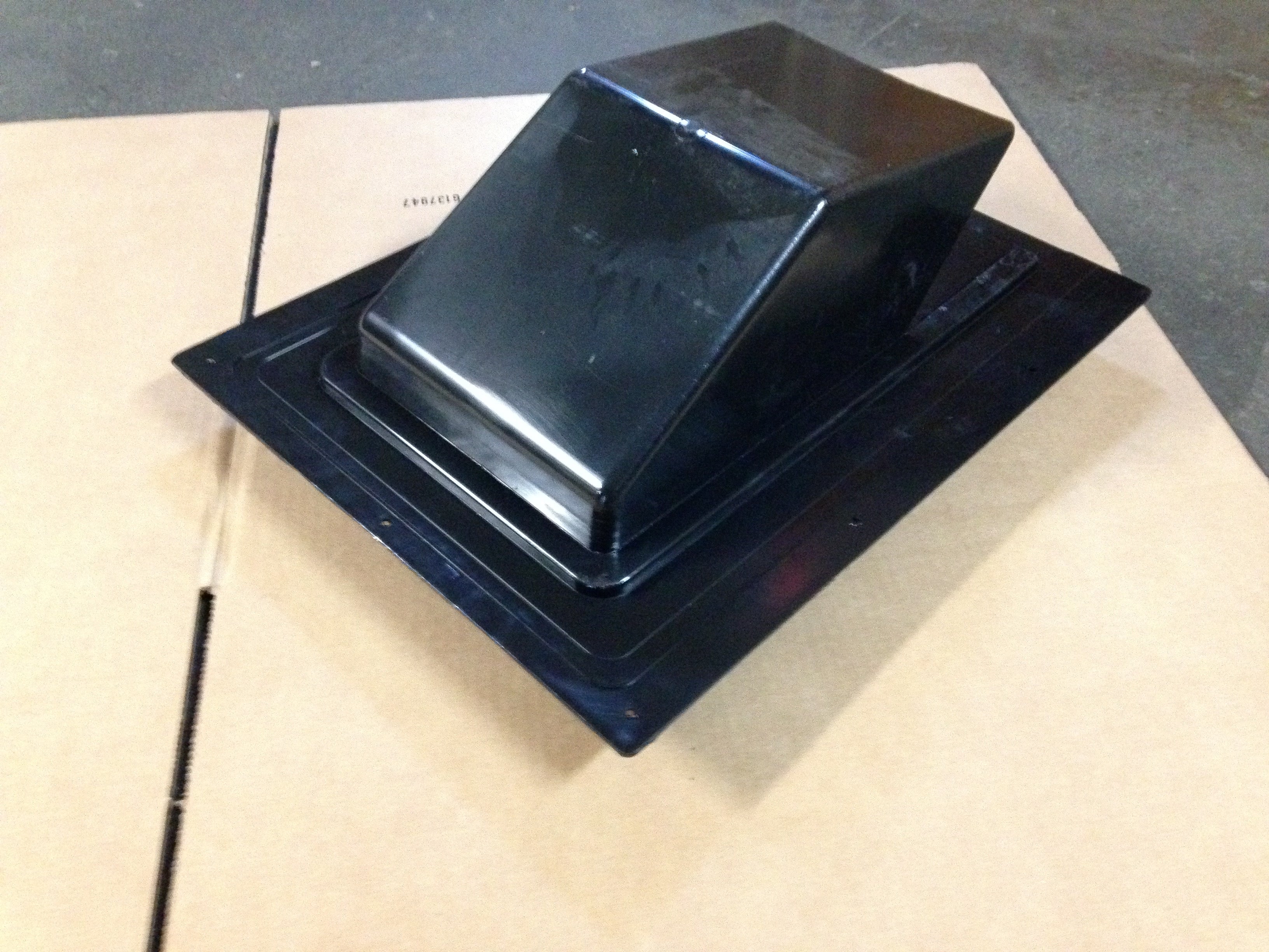 7" BLACK PLASTIC ROOF CAP – Surplus City Liquidators