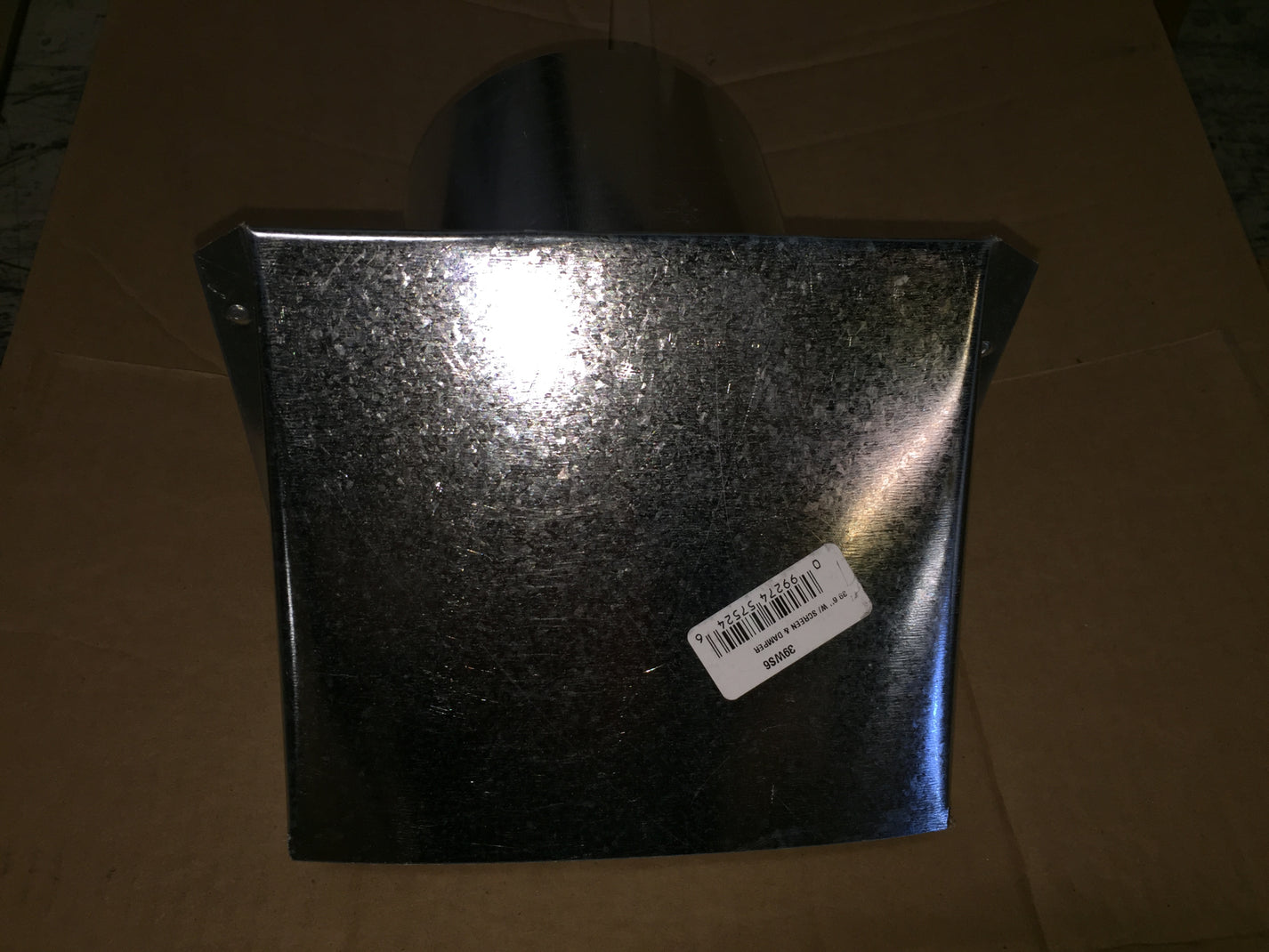 6" DRYER VENT HOOD WITH SCREEN AND FLAPPER (SOLD AS 12 PER BOX ...