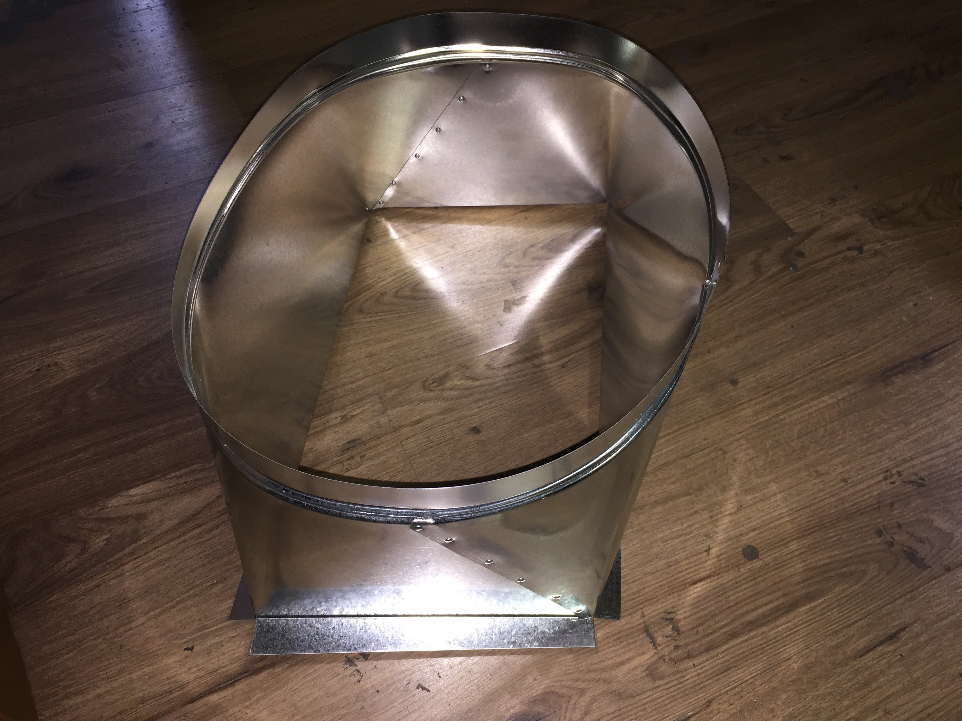 11" X 19-1/4" X 18" SQUARE TO ROUND BOOT ADAPTER – Surplus City