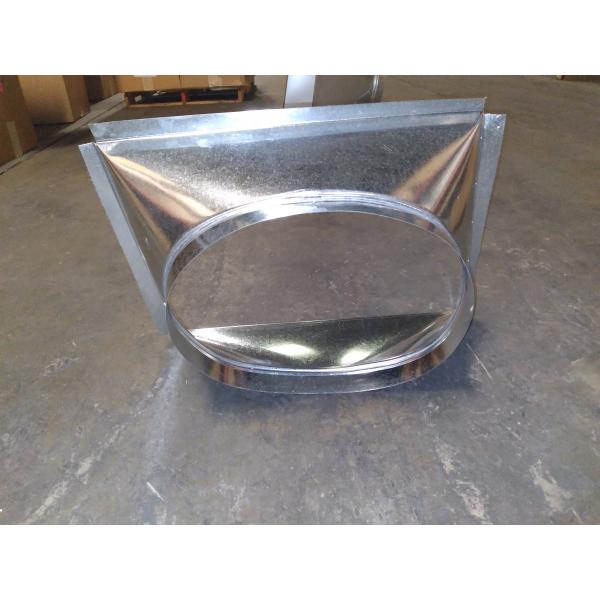 13-3/4" X 19-1/4" X 14" SQUARE TO ROUND BOOT ADAPTER W/1" LIP – Surplus ...