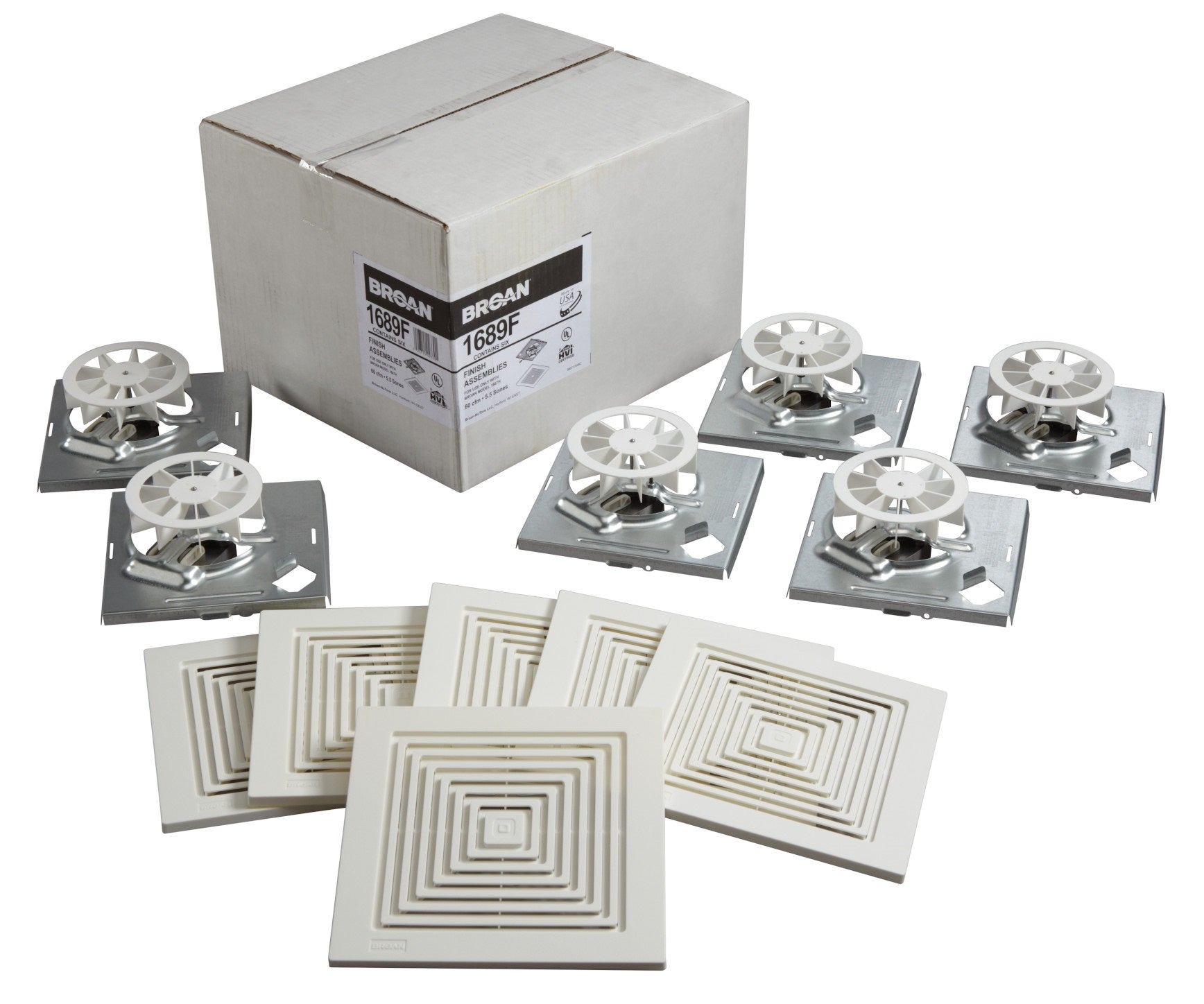 60 CFM Ventilation Fan Motored Assembly and Grille Finish Pack, 5.5 So – Surplus City Liquidators