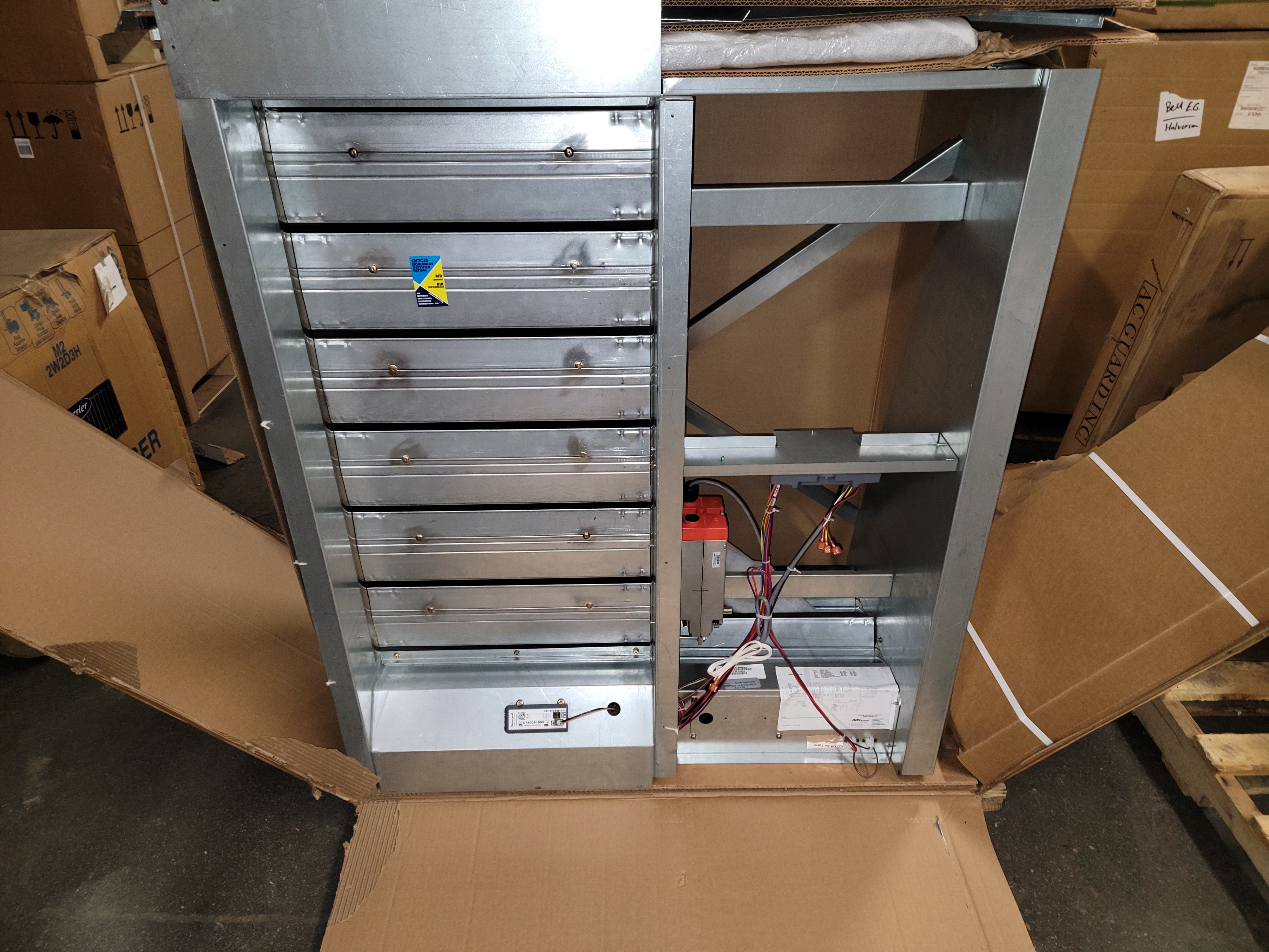 7-1/2 to 12-1/2 Ton Horizontal Economizer Fully Modulating w/Single En ...