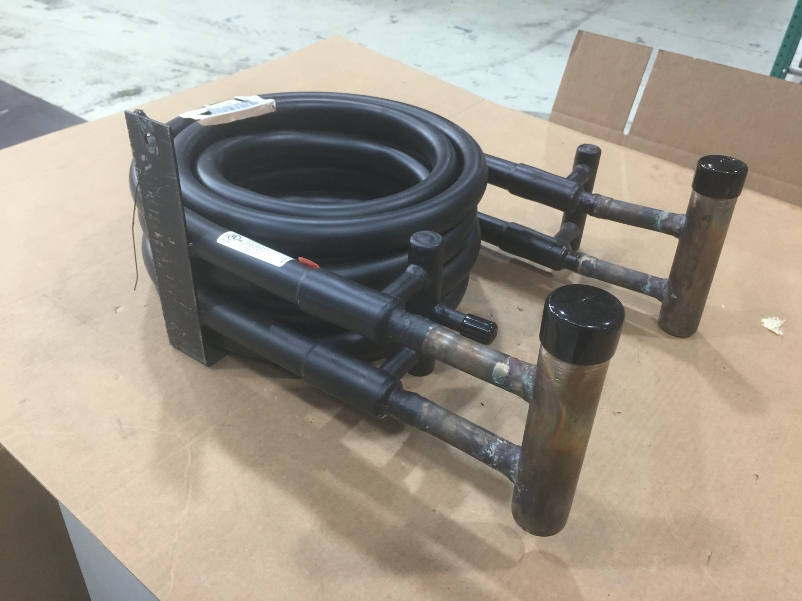 MULTI-REFRIGERANT WATER SOURCE REFRIGERANT CONDENSER COAX COIL WITH MO ...