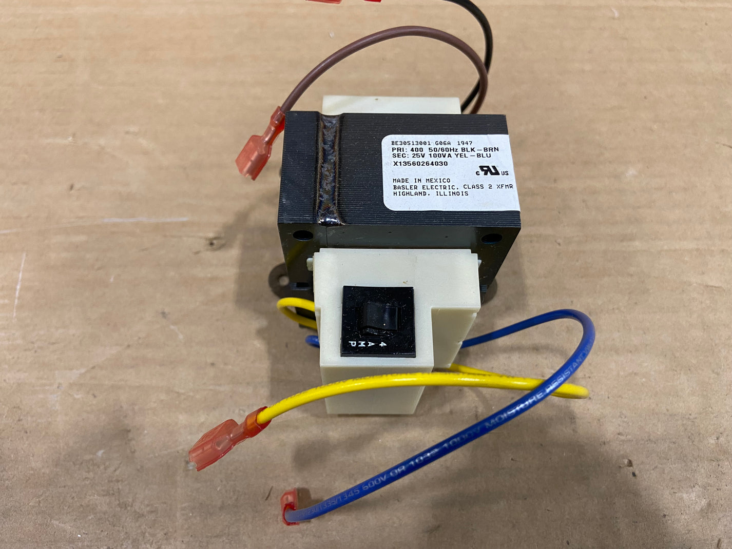 100 Va Transformer Primary:400V Secondary:25V 50-60 Hertz – Surplus ...