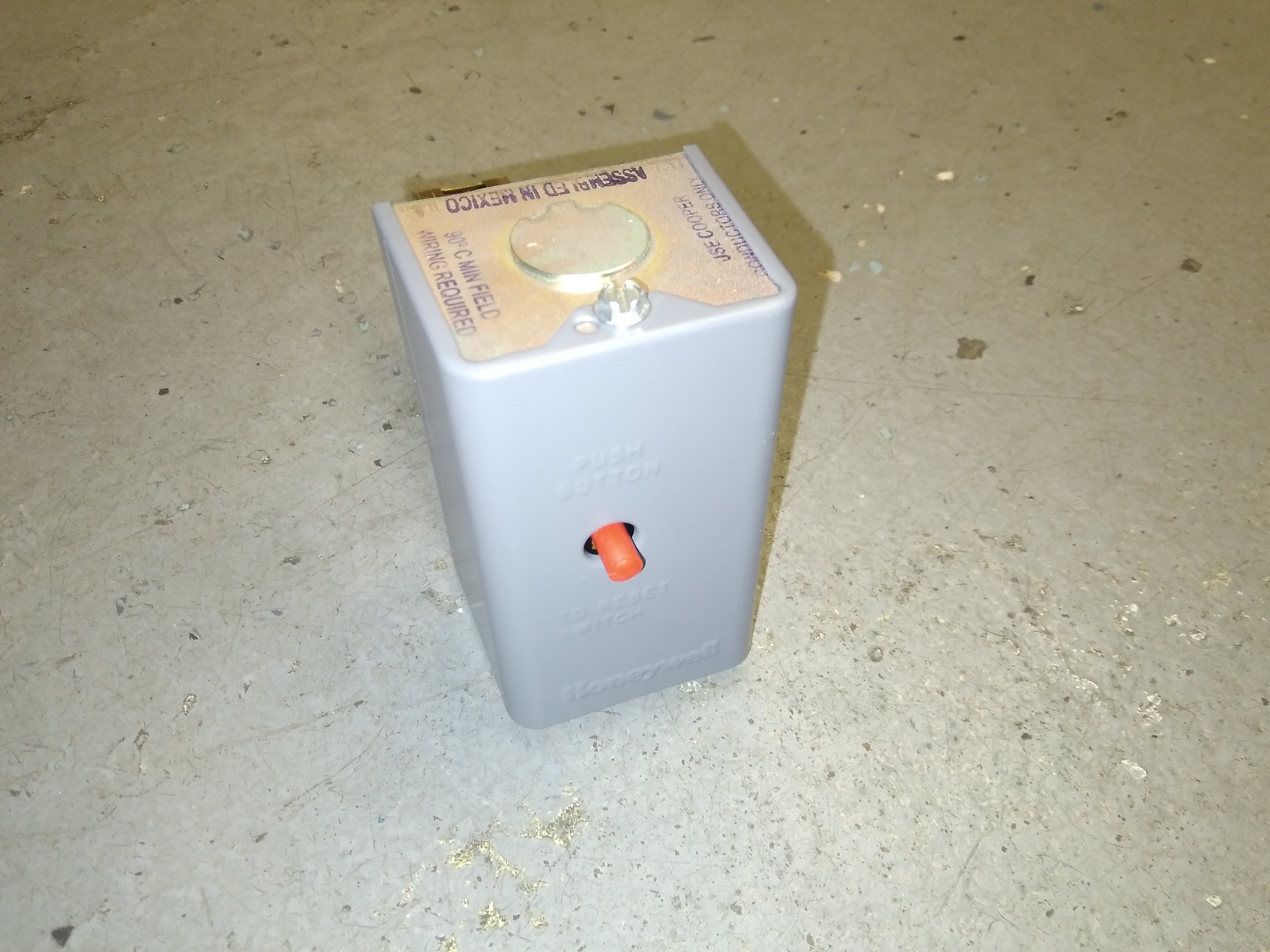 Manual Reset Limit Control – Surplus City