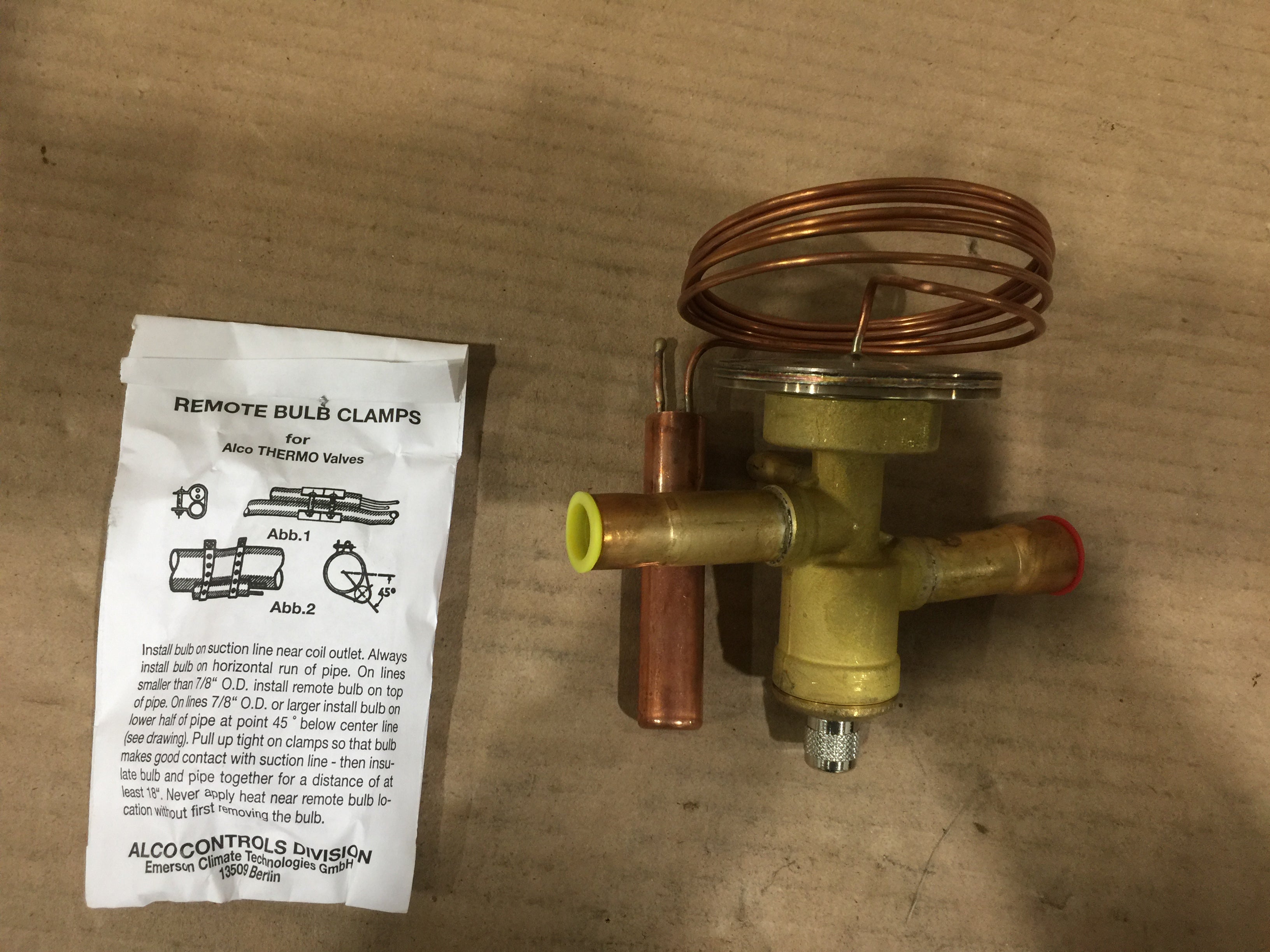 Thermostatic Expansion Valve; R-134A/R-450A/R-513A – Surplus City ...