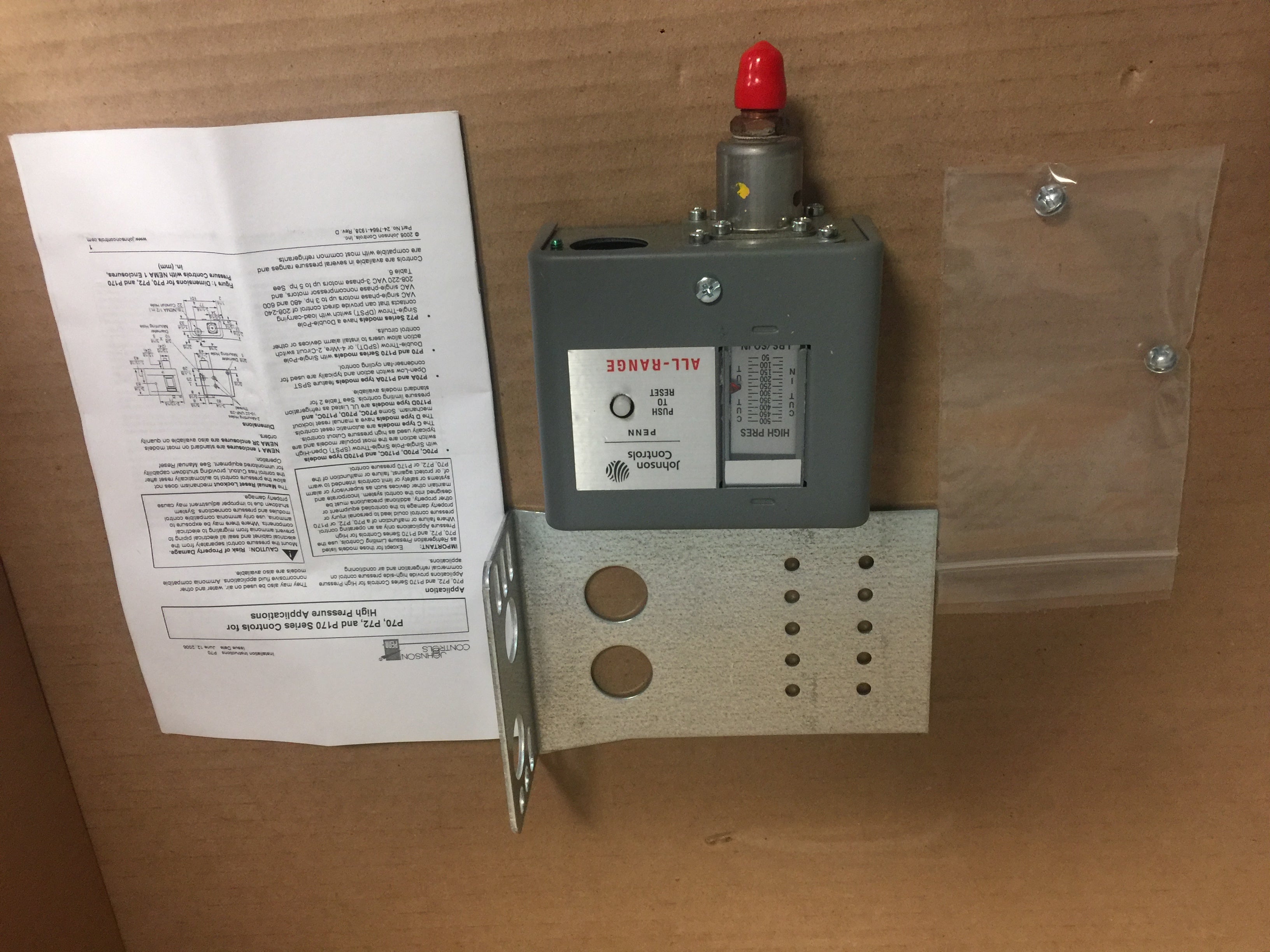 HIGH PRESSURE CUT-OUT CONTROL; 1/4" MALE FLARE CONNECTOR – Surplus City ...