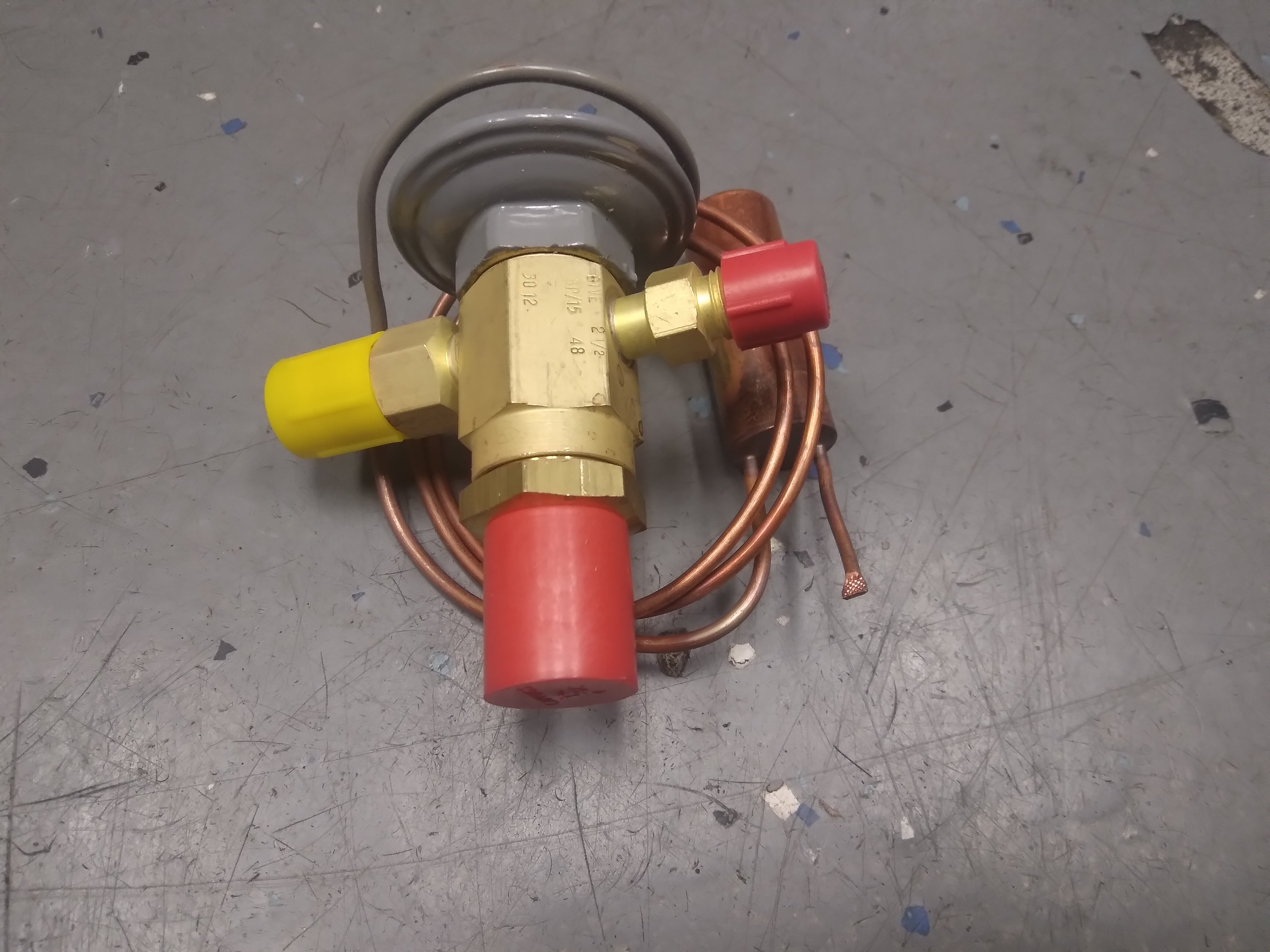 2-1/2 Ton Adjustable External Thermal Expansion Valve w/1/4" ODF Exter ...