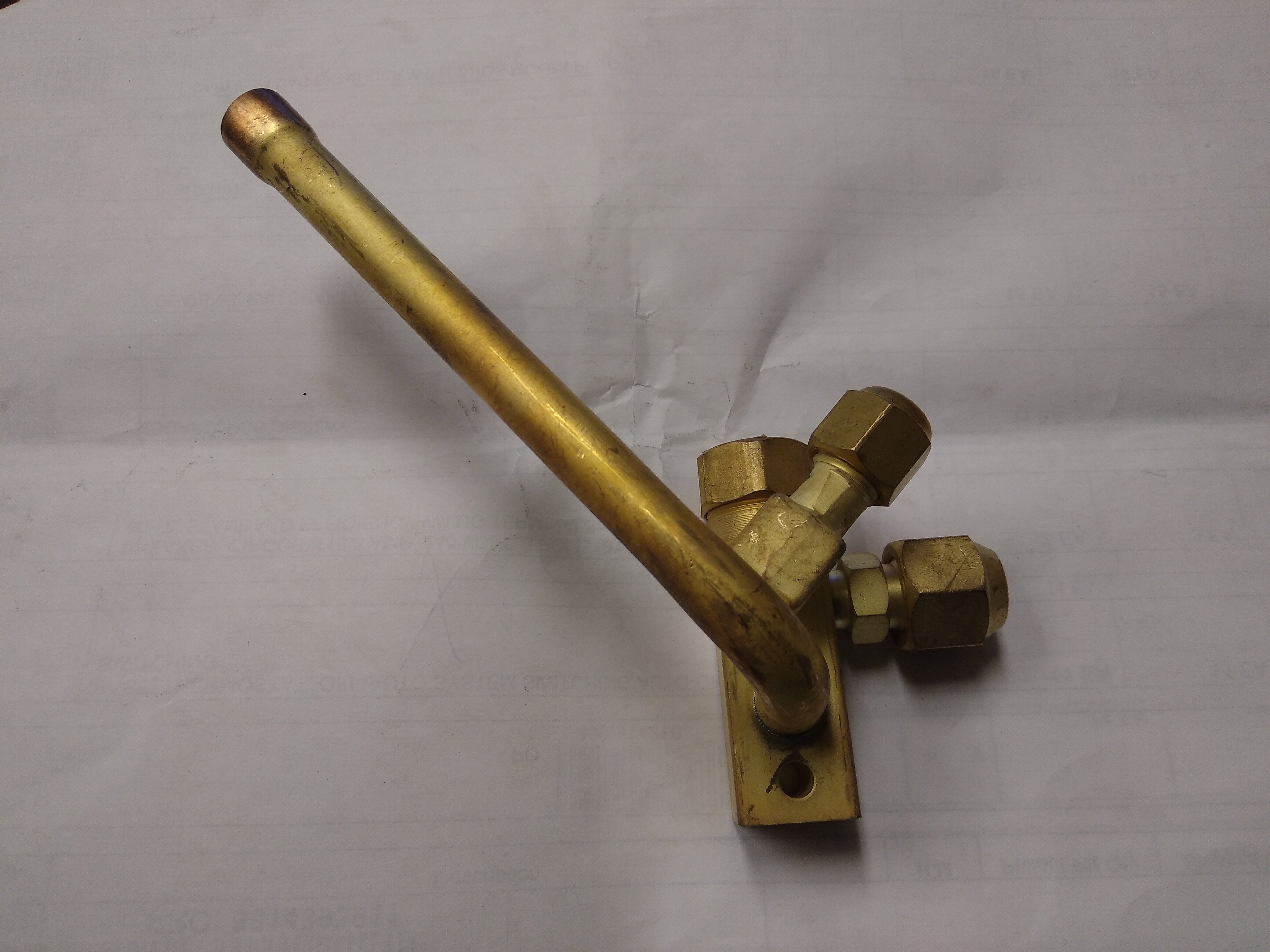 3/8" ODF X 1/4" Flare Liquid Line Service Valve w/1/4" SAE Access Port ...