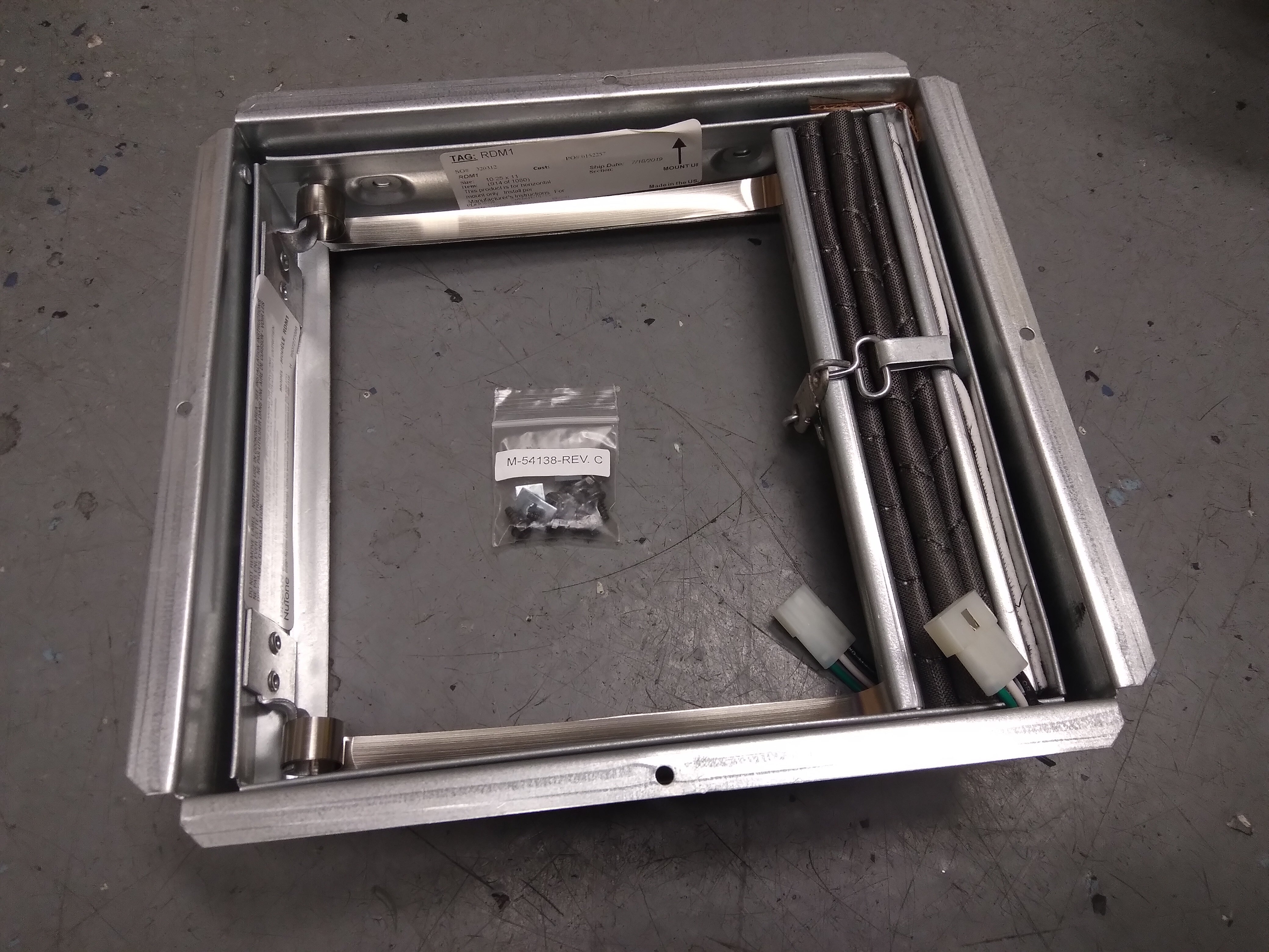 RADIATION DAMPER FOR USE WITH 1-3 HOUR RATED FLOOR-CEILIING AND ROOF ...