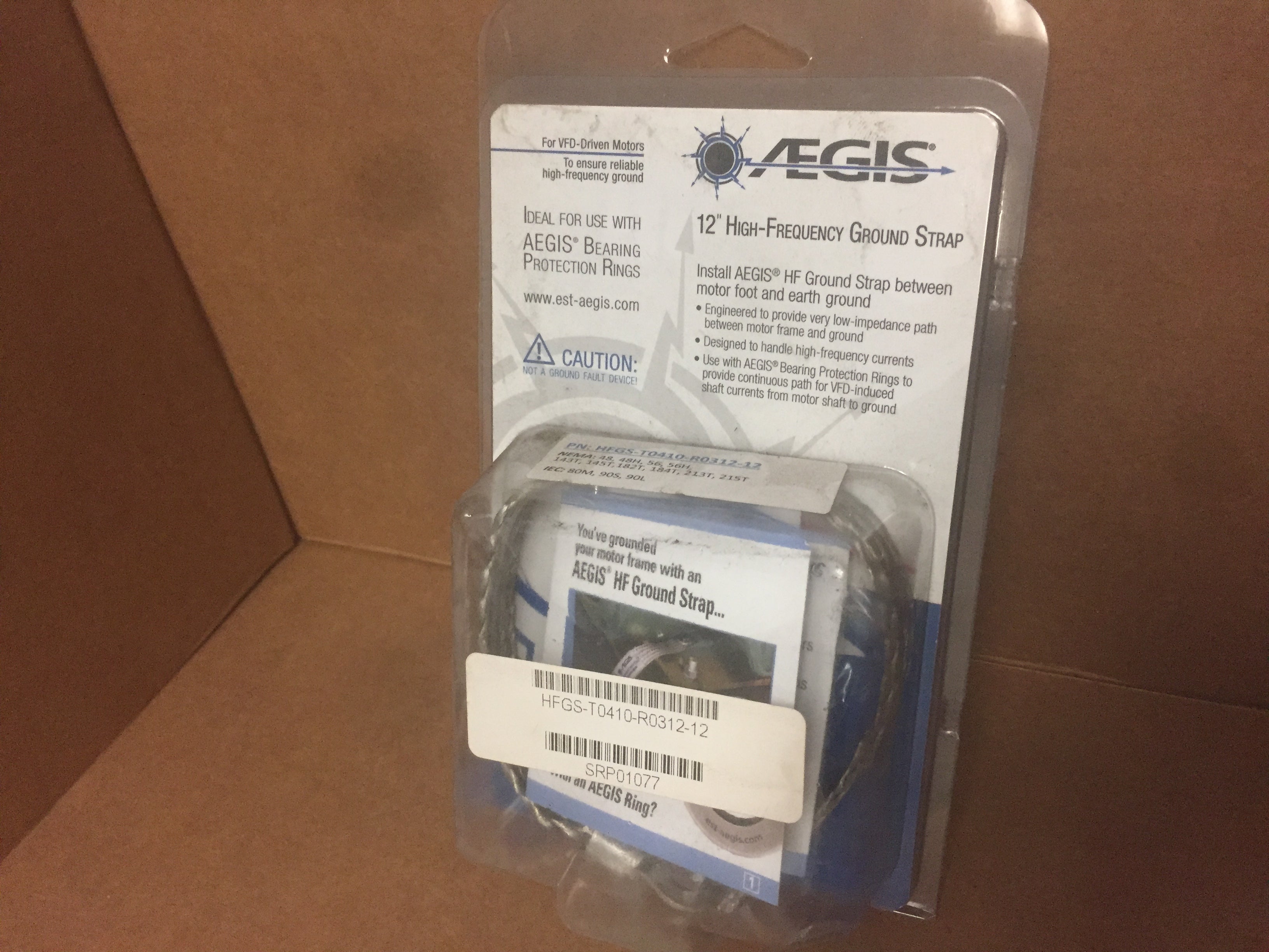12" HIGH FREQUENCY GROUND STRAP FOR VFD DRIVEN MOTORS – Surplus City ...