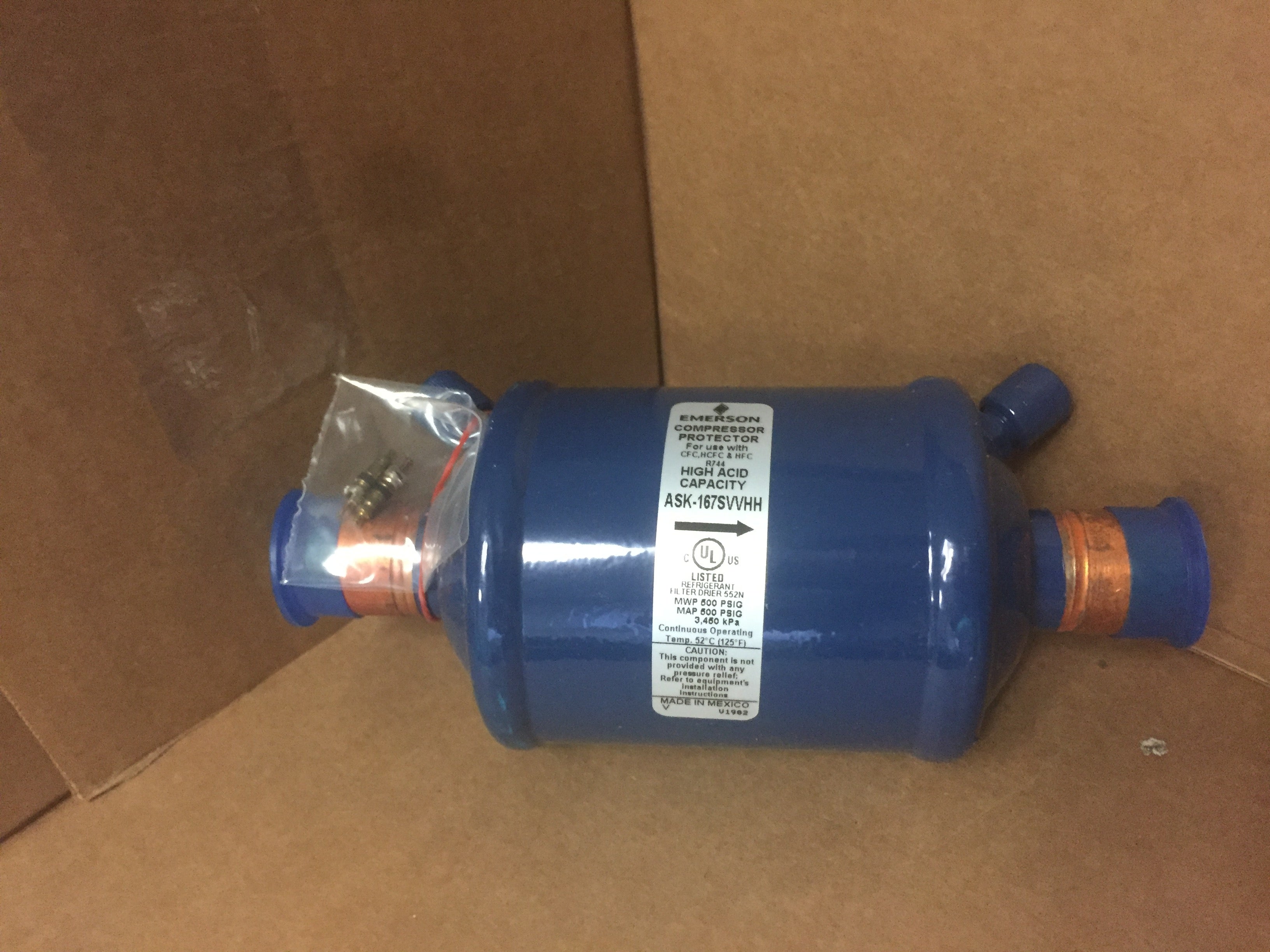 16 CUBIC INCH HIGH ACID CAPACITY SUCTION LINE FILTER DRIER – Surplus City