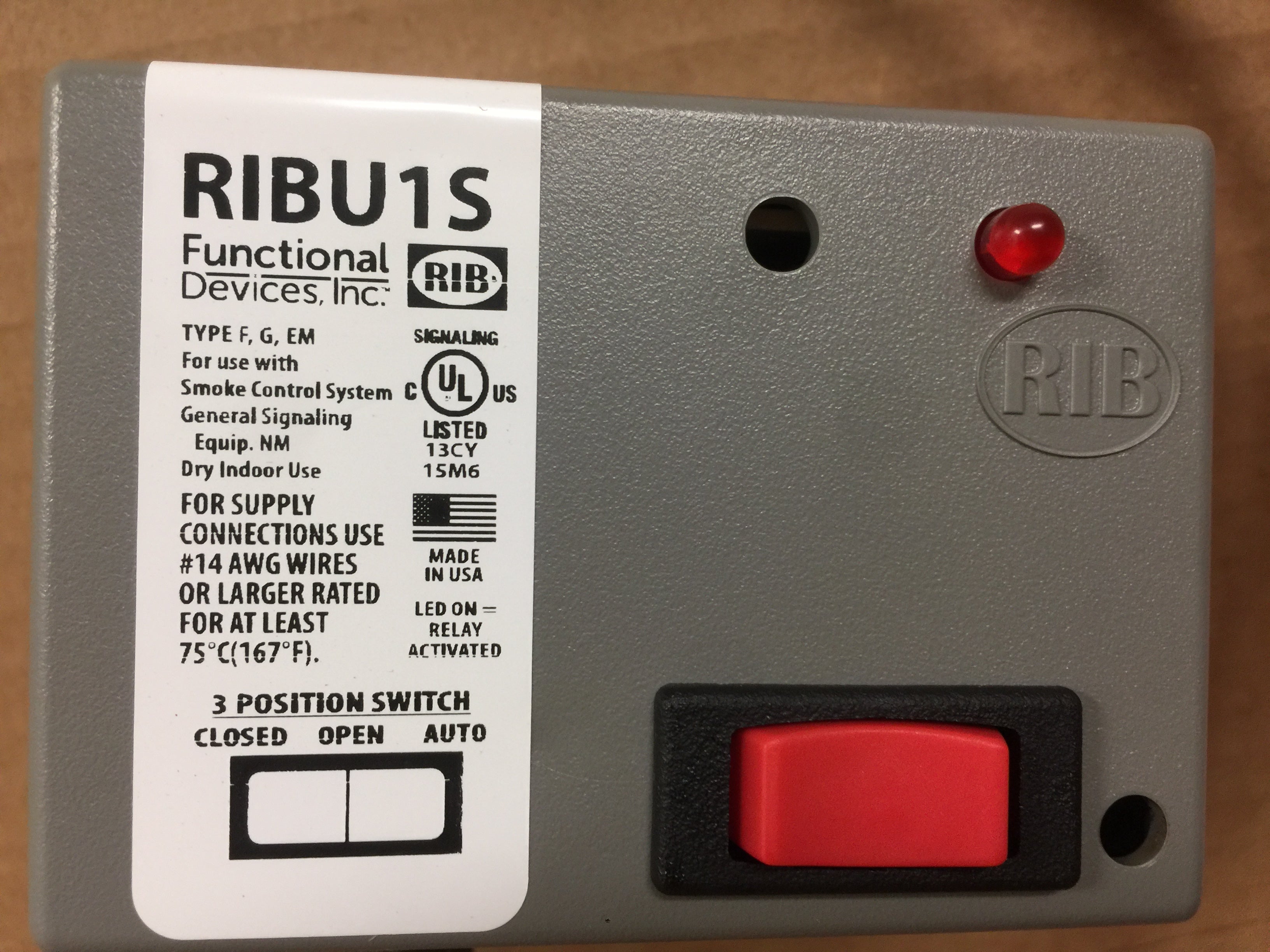 Enclosed Relay 10 Amp SPST & Override w/10-30 VAC/Dc/120 VAC Coil ...