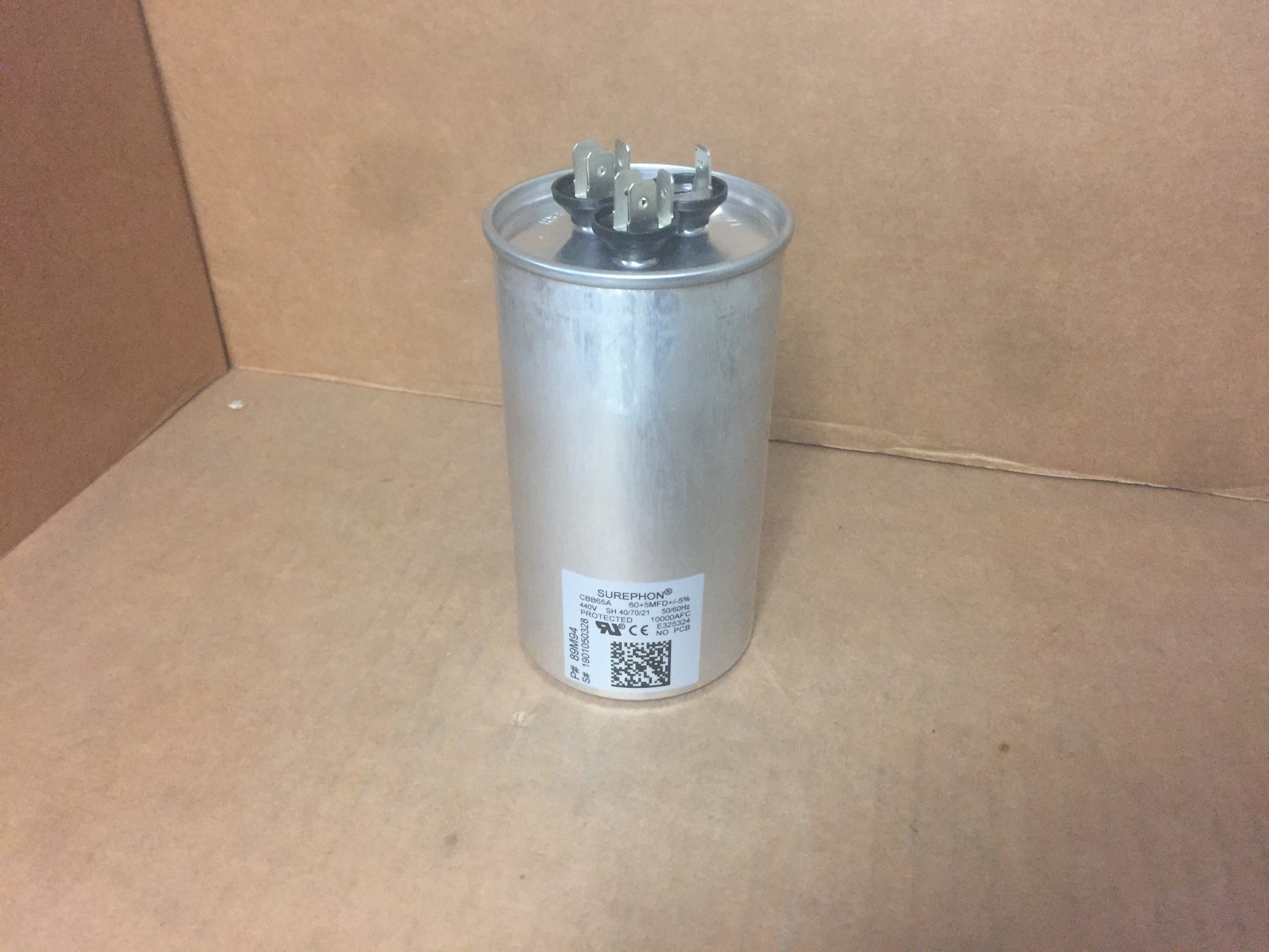 60+5 MFD x 440V Round Dual Run Capacitor – Surplus City