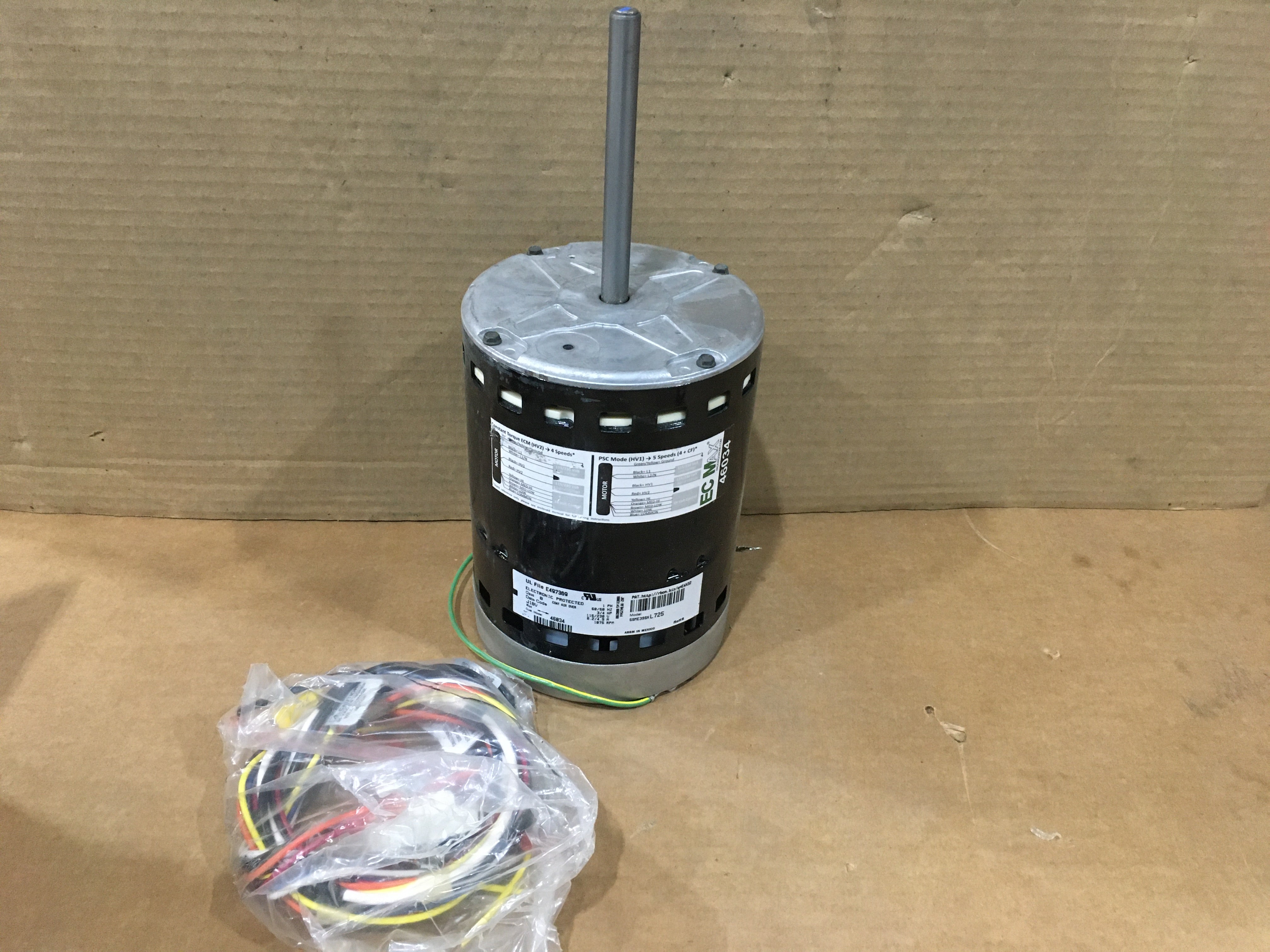 3/4 HP ECM Blower Motor 115-230/50-60/1 1075 RPM Multi Speed – Surplus City
