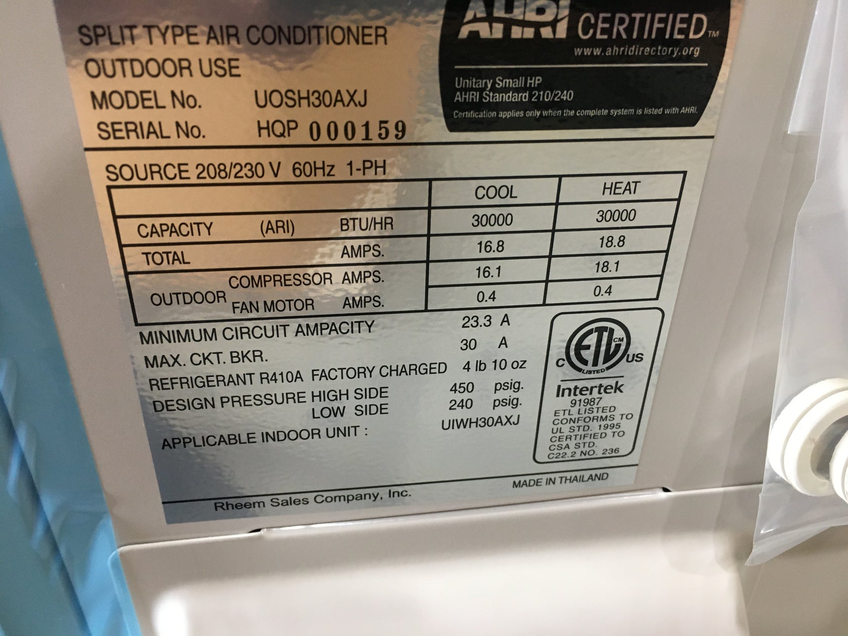 30,000 BTU SINGLE-ZONE INVERTER MINI SPLIT HEAT PUMP SET, 16.5 SEER 20 – Surplus City Liquidators