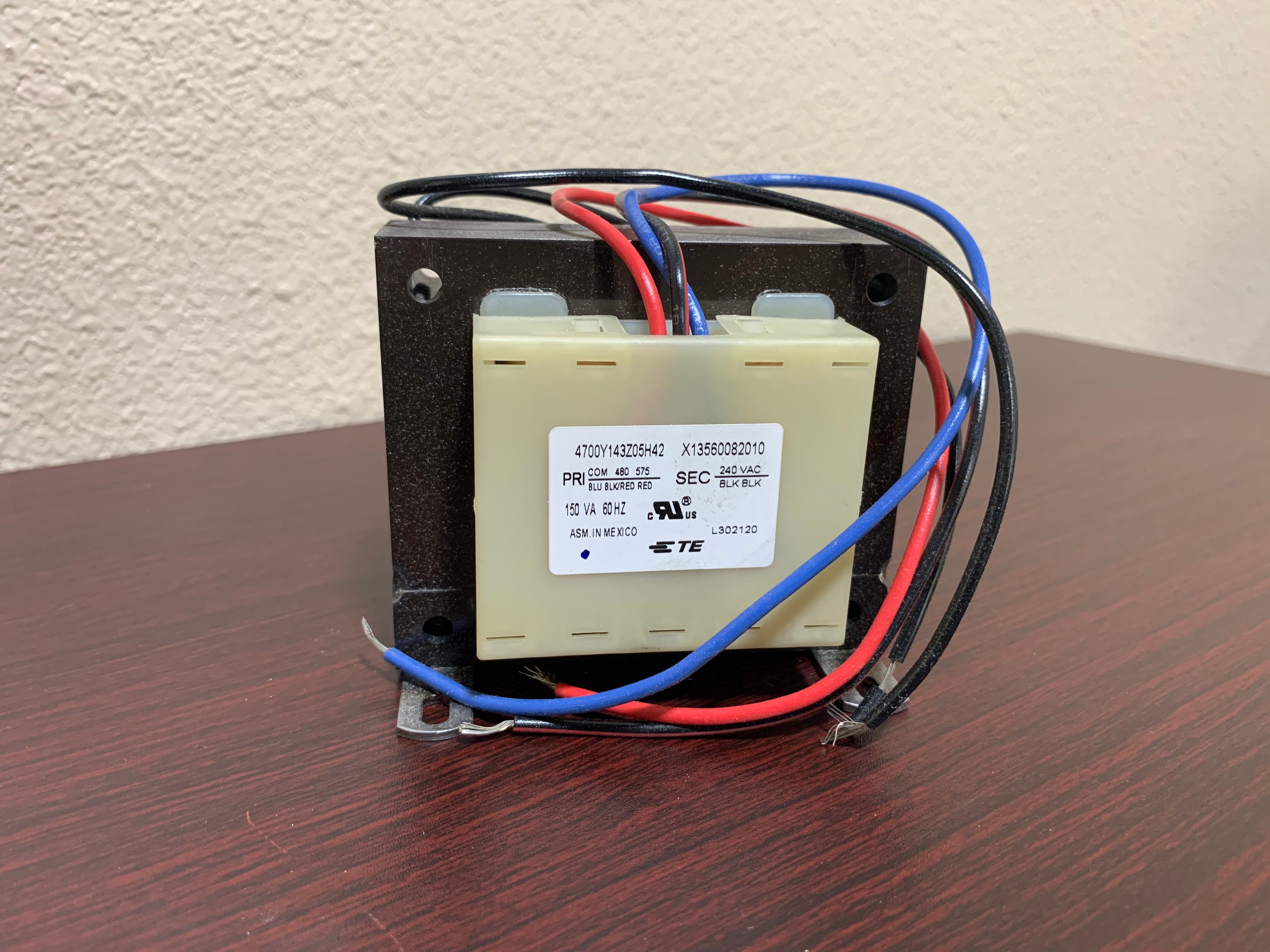 150VA TRANSFORMER 480/575V PRIMARY 240VAC SECONDARY 60HZ – Surplus City