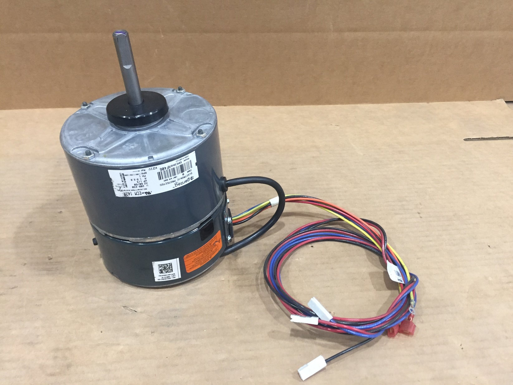 1/3 HP ECM 142R Blower Motor 208/230V 50/60Hz 1 Phase Variable Speed 1 ...
