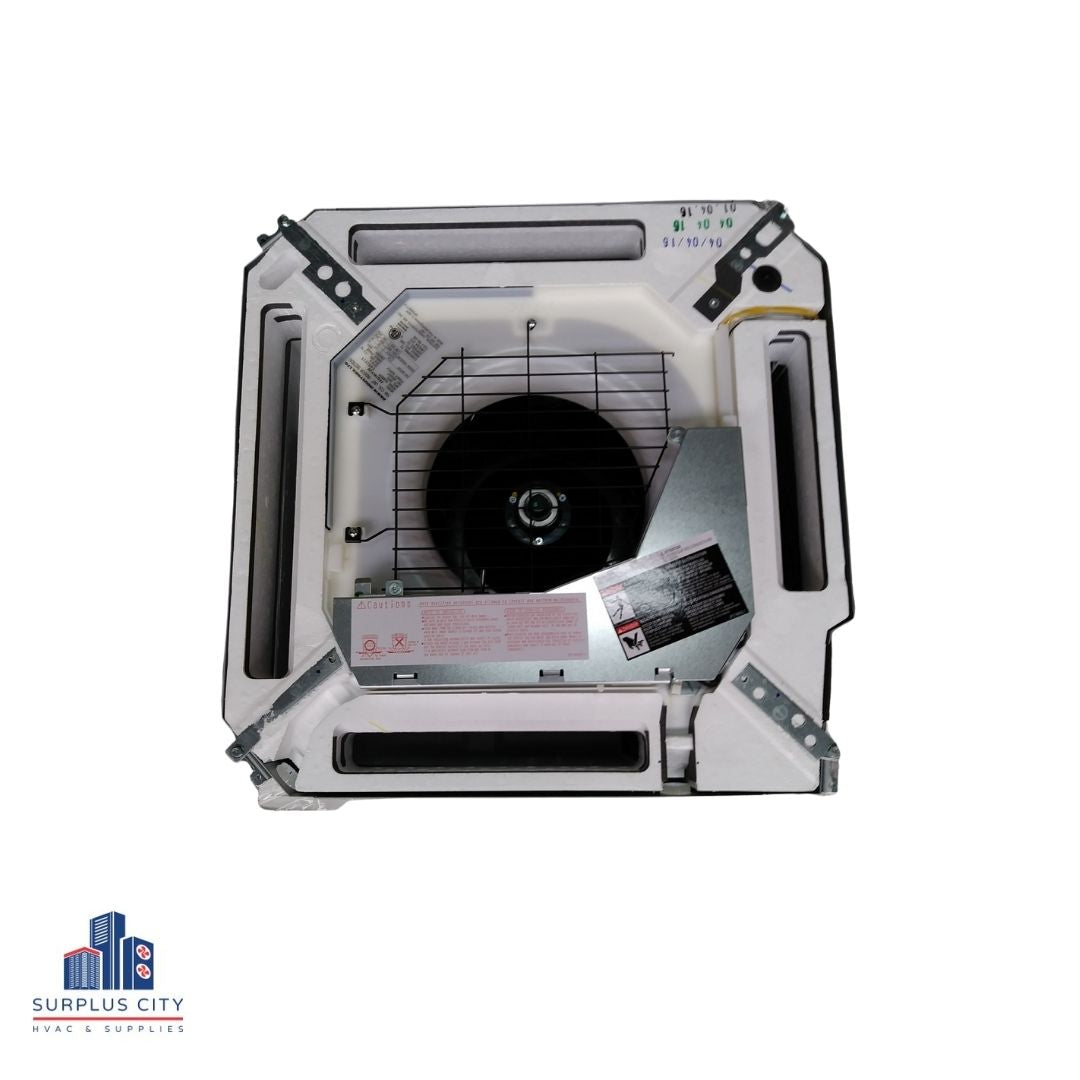1-1/2 TON 2, 3 OR 4 WAY AIRFLOW CEILING CASSETTE INDOOR MINI-SPLIT HEA ...