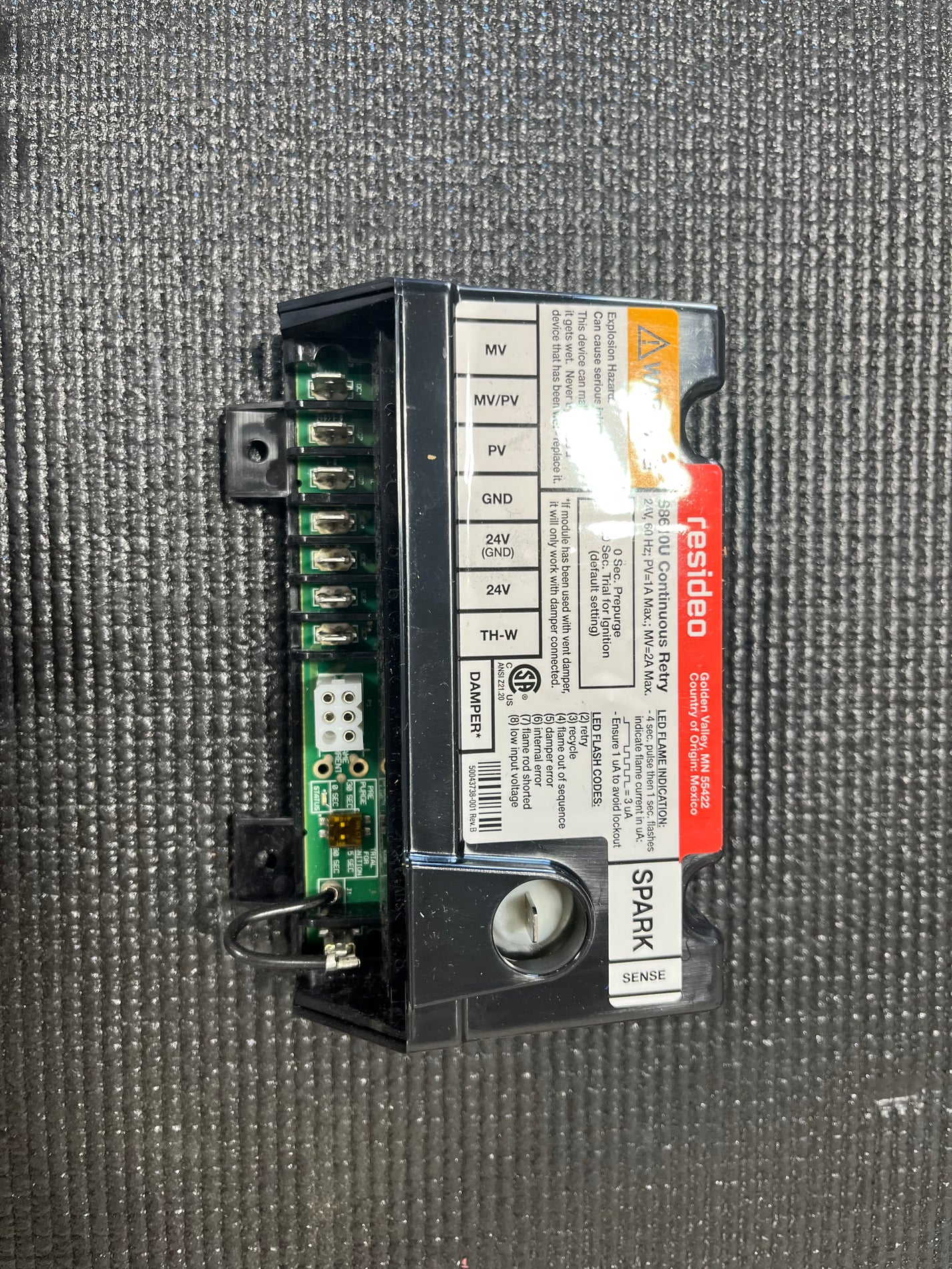 INTERMITTENT UNIVERSAL PILOT IGNITION MODULE, 24V 60HZ – Surplus City ...