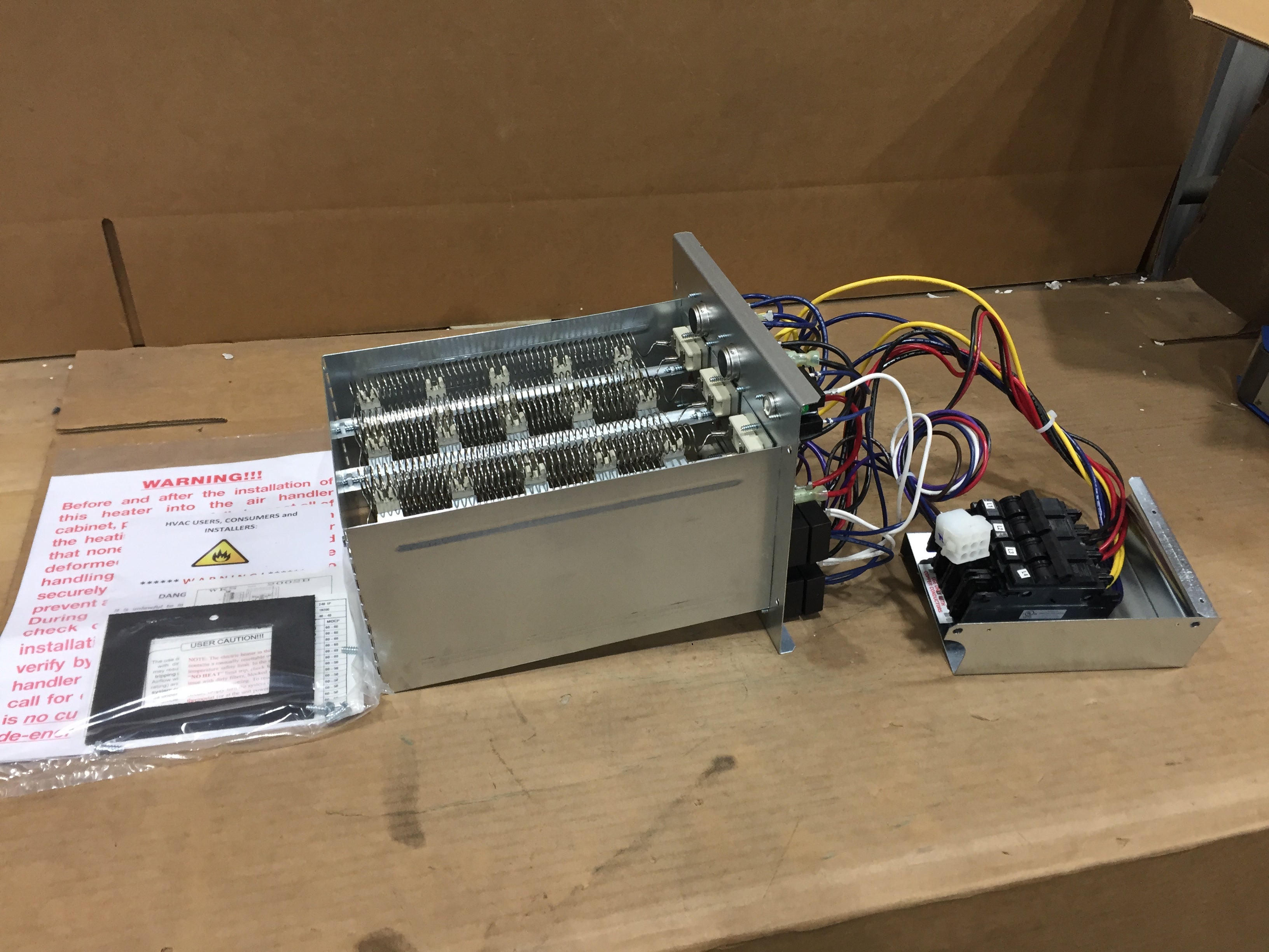 20 KW ELECTRIC HEAT KIT WITH INTEGRAL LIMIT CONTROL 208-240/60/1 80 AM ...