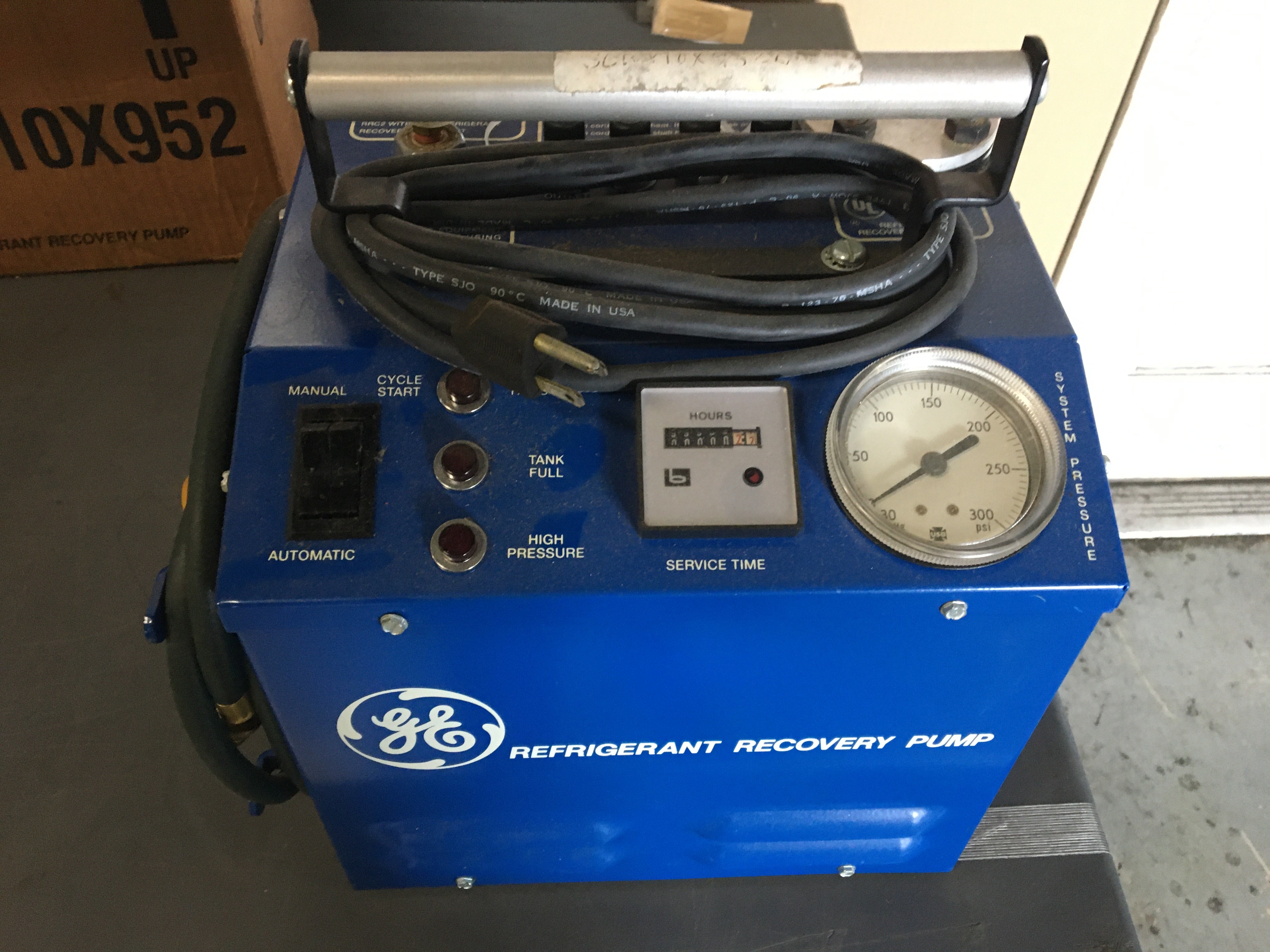 Refrigerant Recovery Pump, 115 Volt – Surplus City