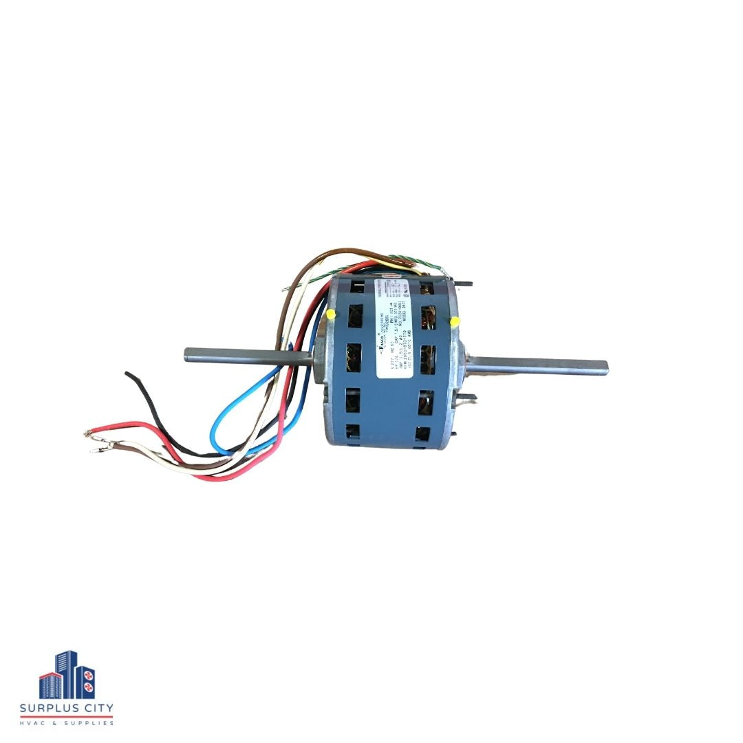 1/4 HP Blower Motor 277/60/1 770-1000RPM 3 Speed Double Shaft Psc ...
