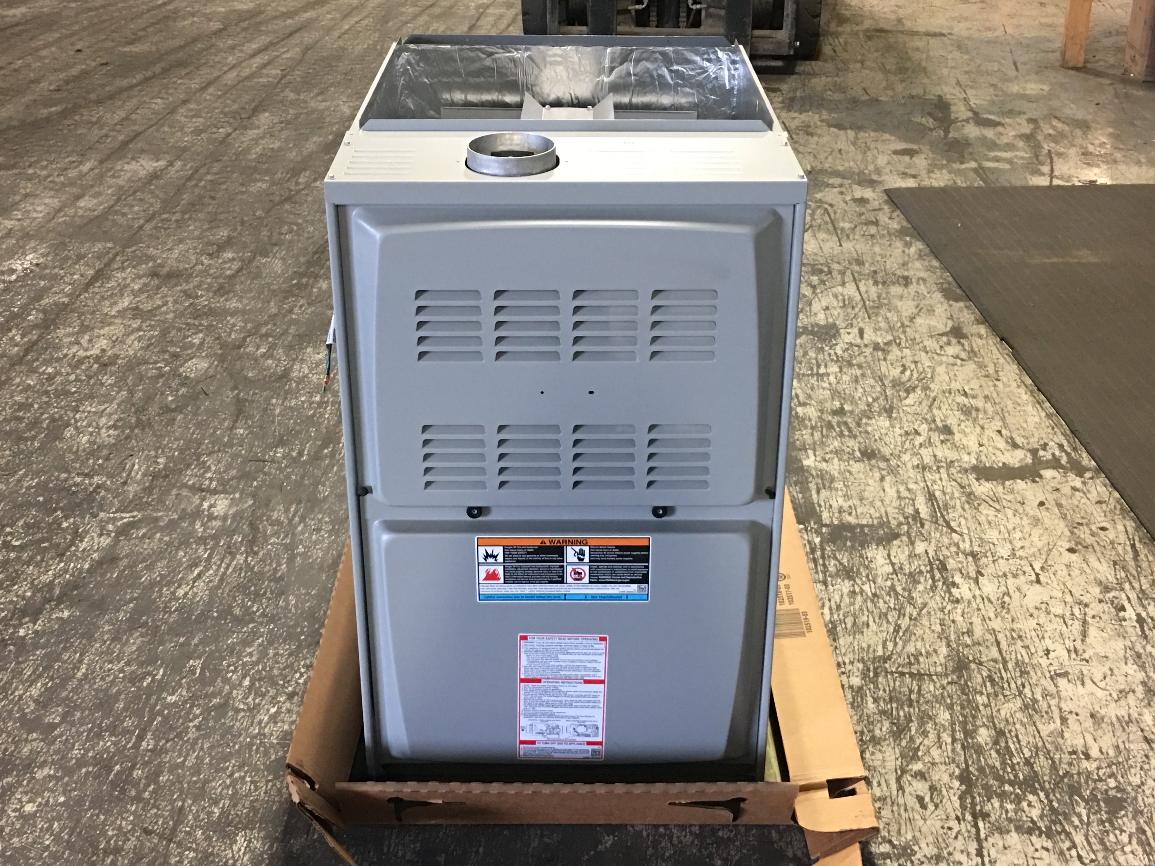 110,000 BTU Two-Stage Upflow/Horizontal ECM Multi Speed Gas Furnace; 8 ...