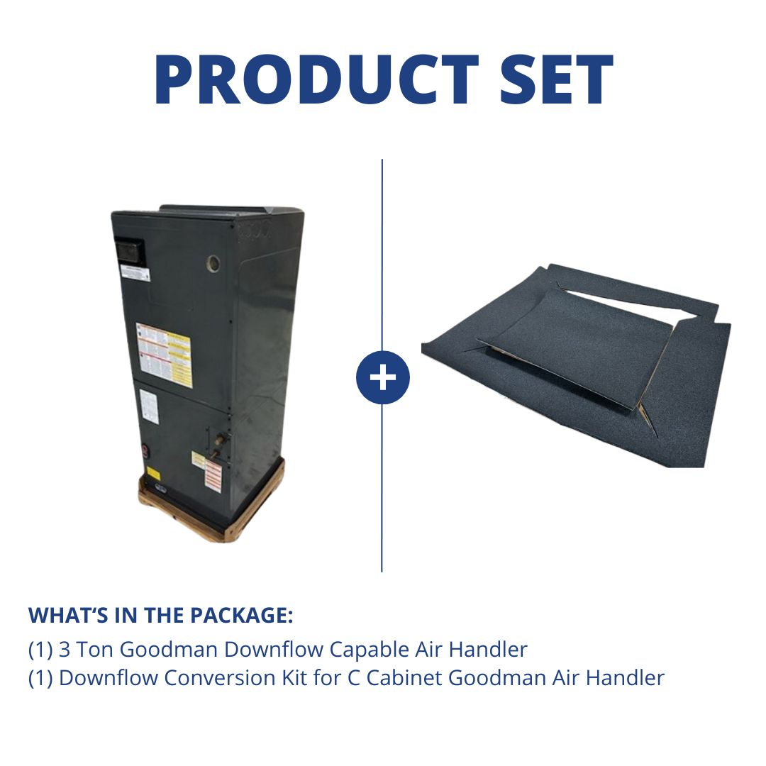 3 Ton Downflow Capable Air Handler 21w with Downflow Kit – Surplus City