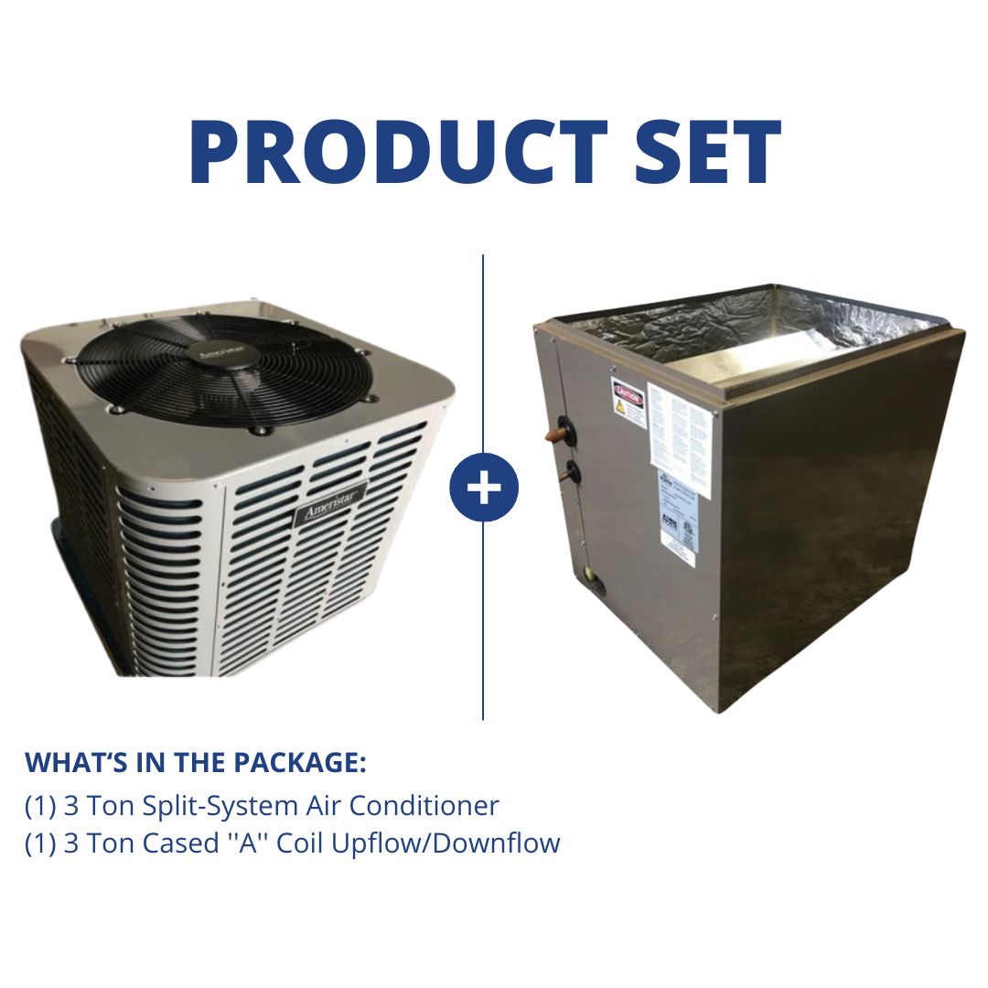 3 Ton Split-System Air Conditioner With 3 Ton Evap Coil, 208-230/60/1 ...