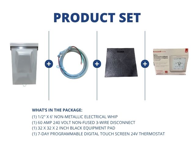 1/2" X 6' Electrical Whip with 60A 240V 3-Wire Disconnect and Black Eq ...