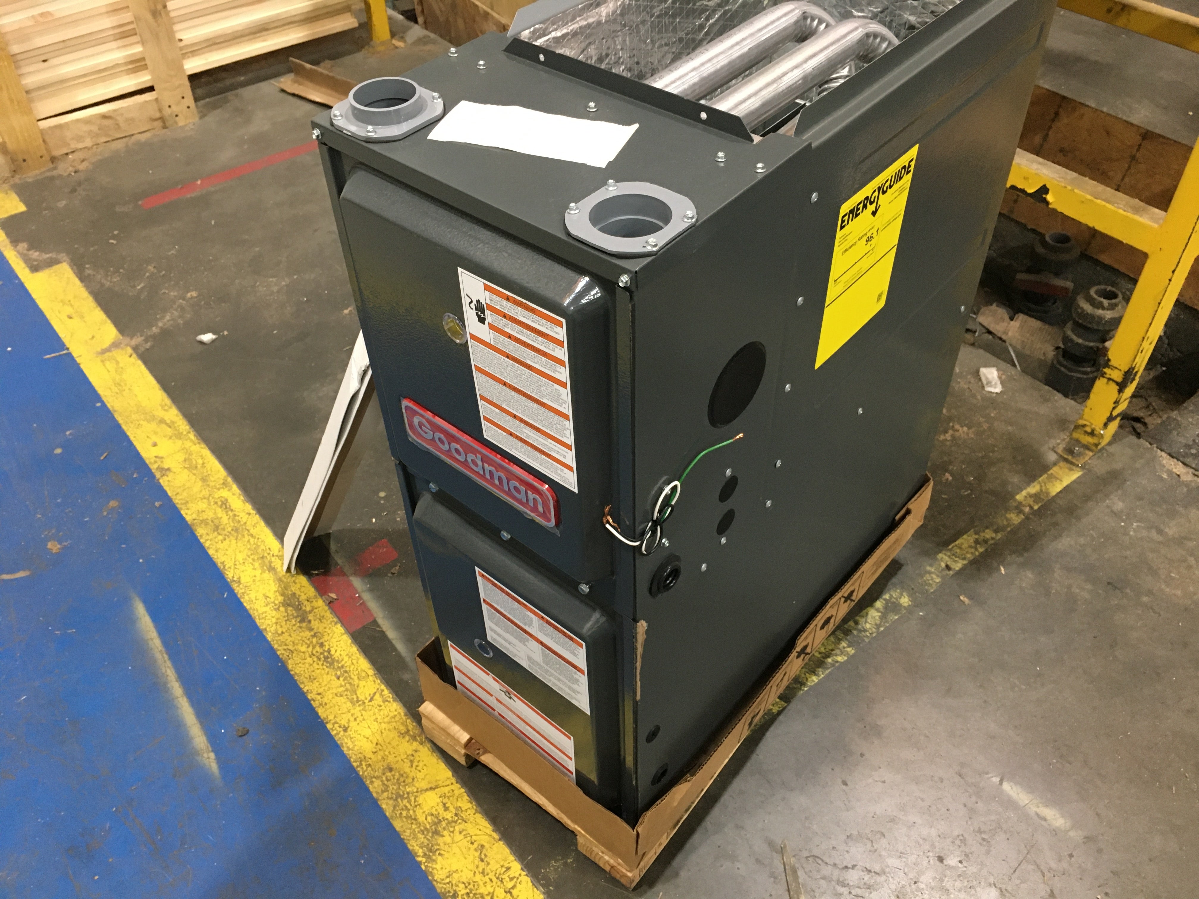 30,000 Btu Two Stage UPFlow/Horizontal ECM Natural Gas Furnace, 96.1% ...