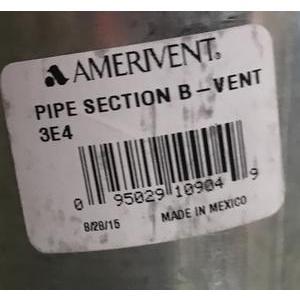 3" X 4' B-VENT DOUBLE WALL GAS VENT CONNECTOR PIPE – Surplus City