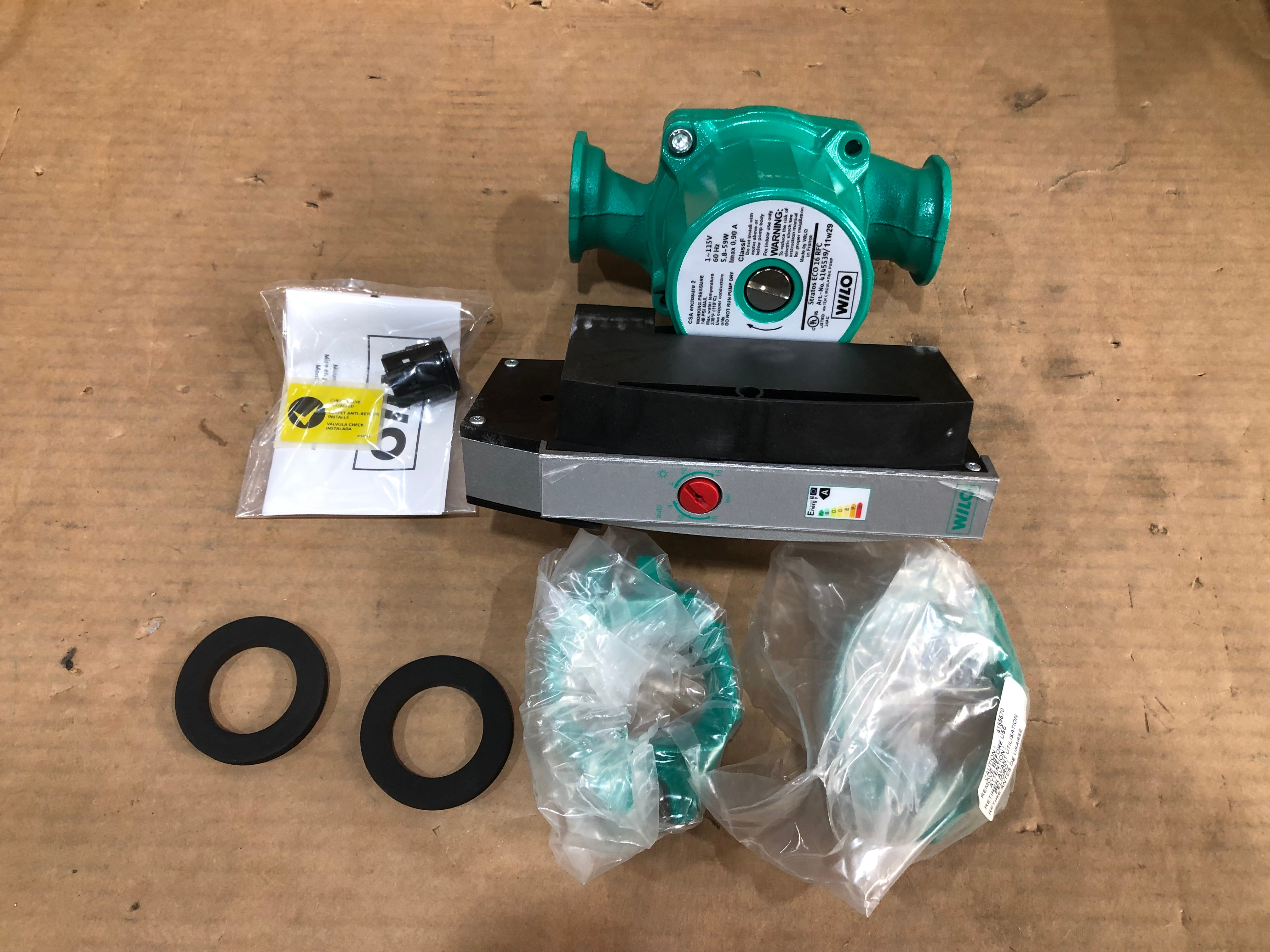 1/25HP Var Spd Cast Iron Circulator Pump w/Rotating Flange and Built-I ...